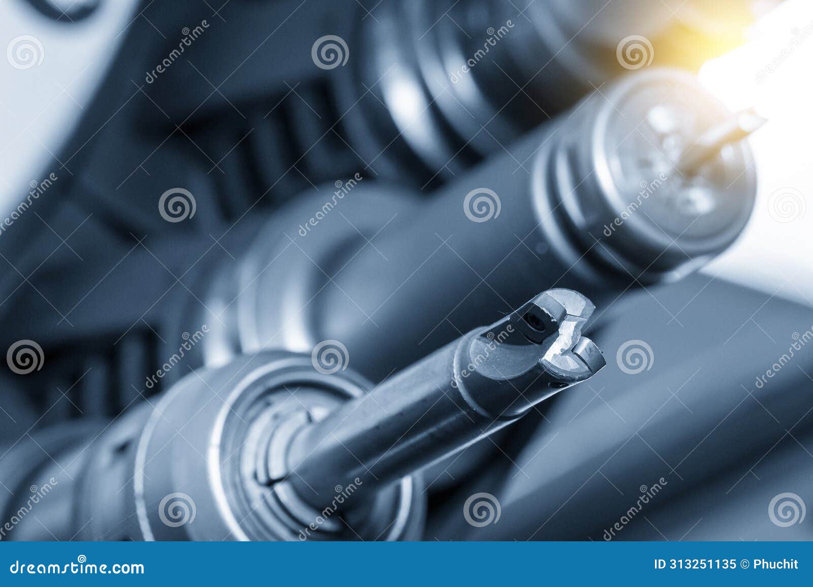 The Various Type of Cutting Tool in the Tool Magazine Stock Image ...
