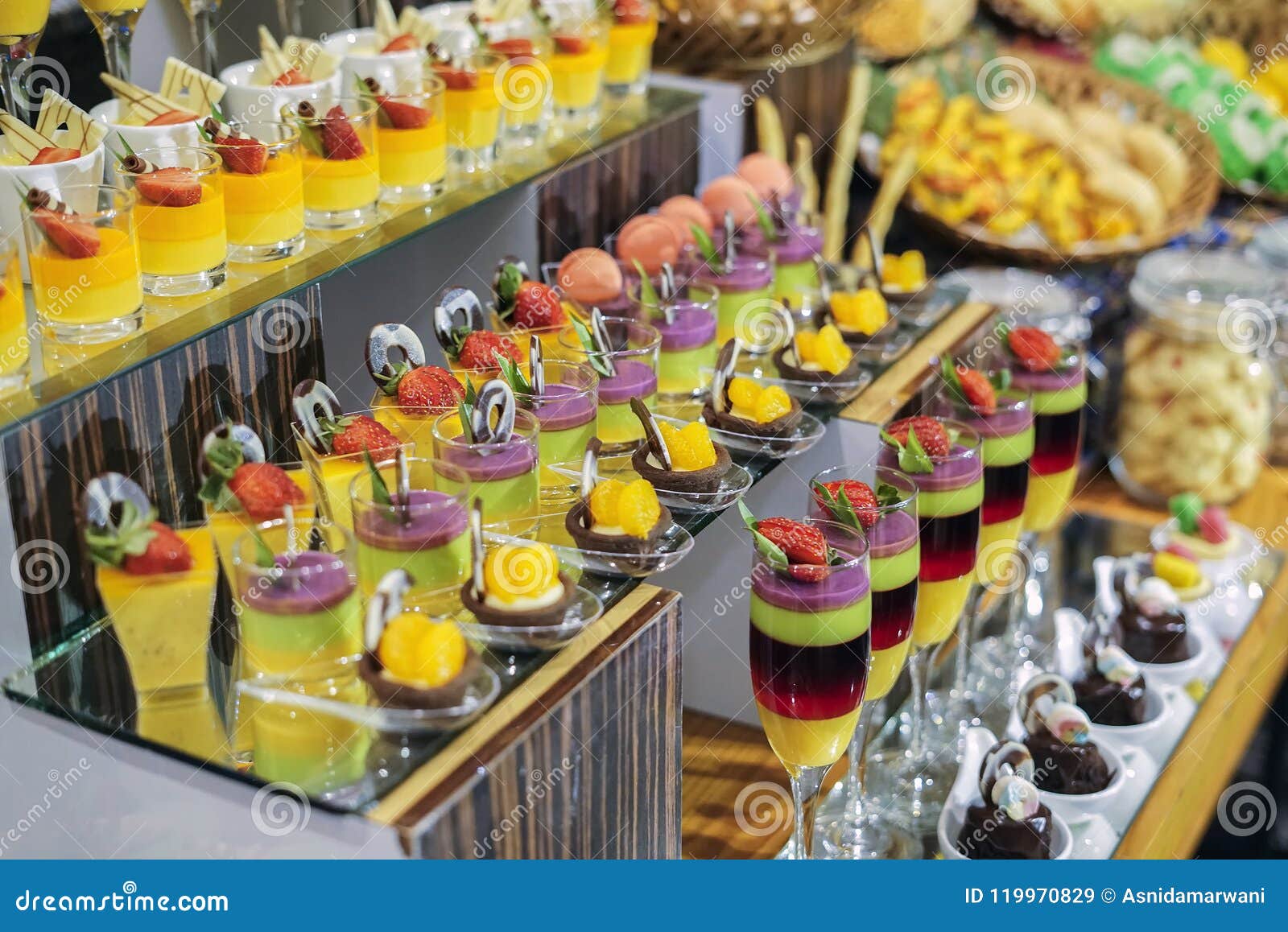 Various Type of Dessert at Hotel for Ramadhan Buffet. Stock Image ...