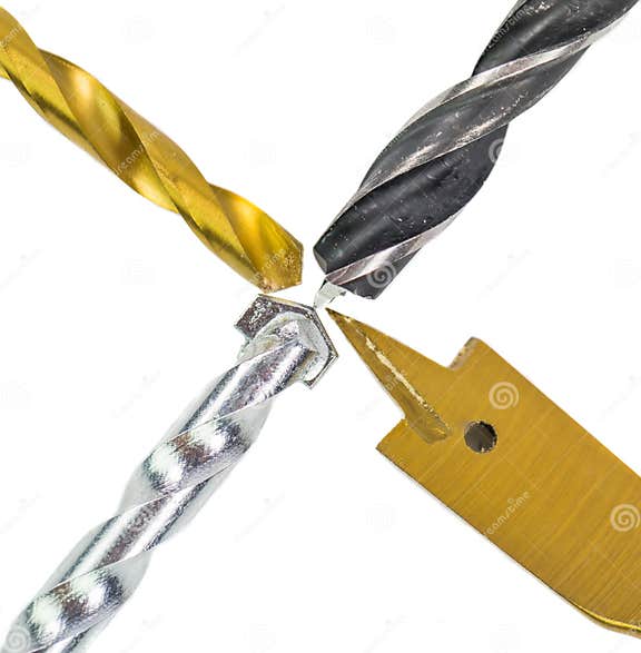 Various Type of Drill Bits IV Stock Photo - Image of steel, metallic ...