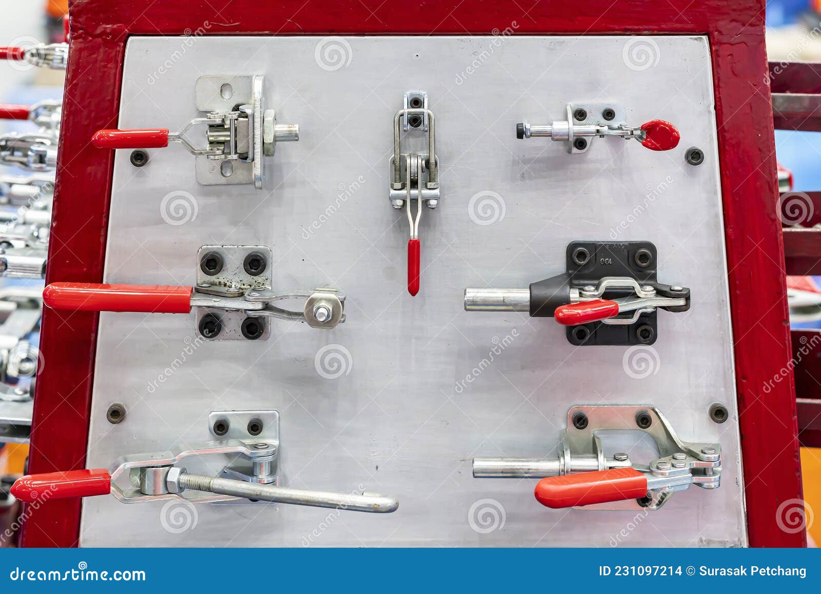 Toggle Clamp For Locking Welding Machine Parts. For Clamping Workpieces ...