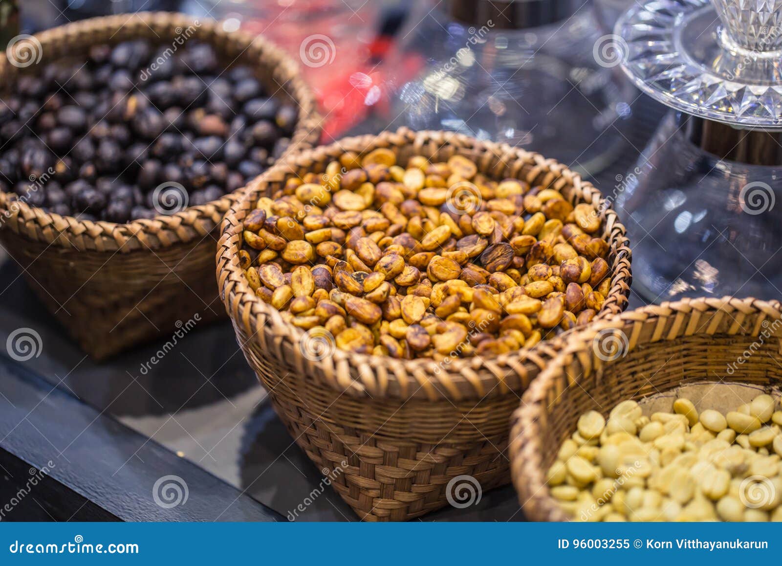 Various Type of Rosted Coffee Bean Compare of Rost Time Stock Image ...