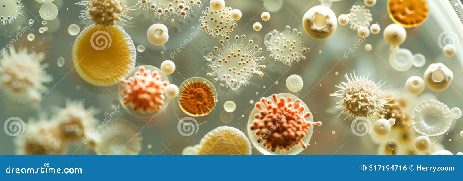 Various Types of Bacteria Under a Microscope Stock Photo - Image of ...