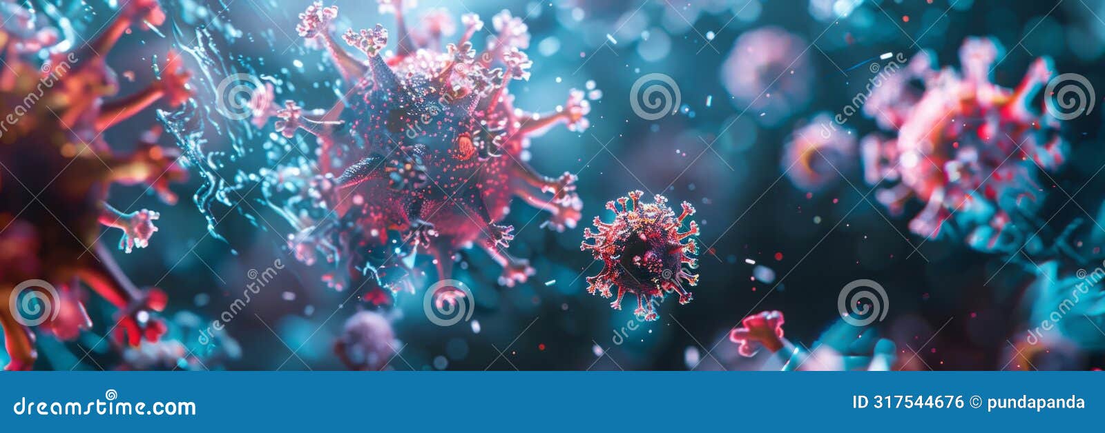 Various Types of Bacteria Under a Microscope Stock Photo - Image of ...