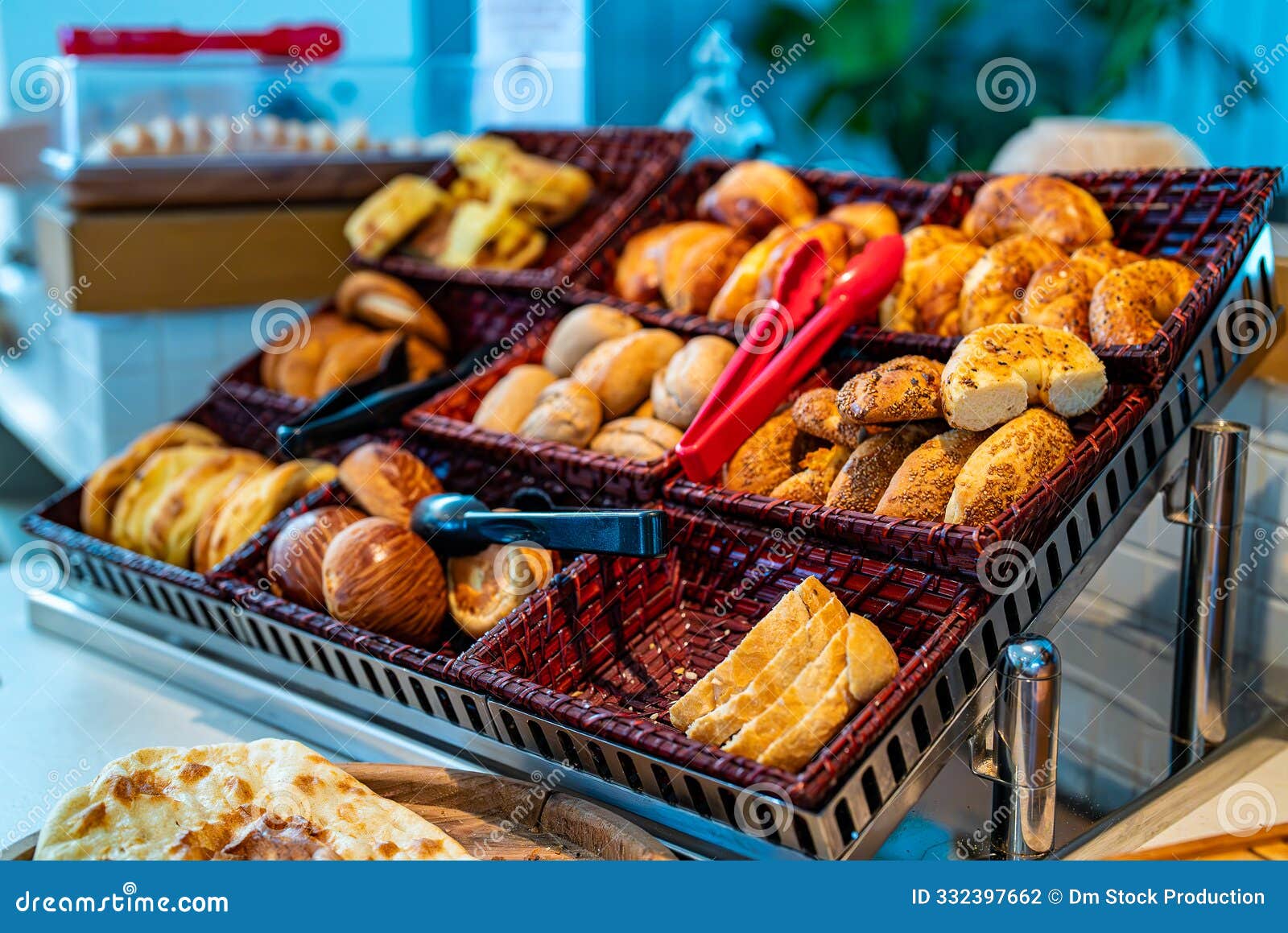 Various Types of Bakery Products Stock Photo - Image of buffet, pastry ...