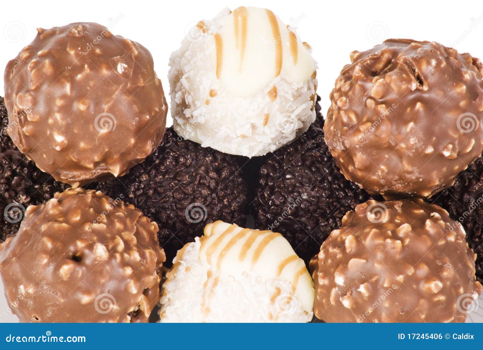 Various Types Ball Chocolate Stock Photo - Image of variety, dark: 17245406