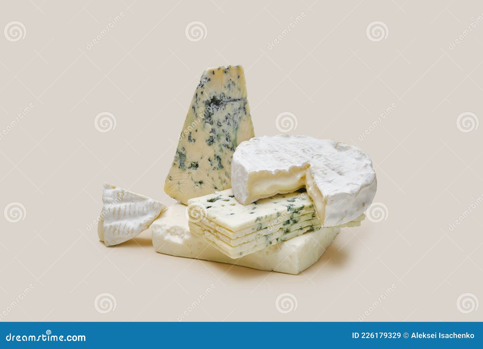Various Types of Blue Cheese Stock Image - Image of full, fresh: 226179329