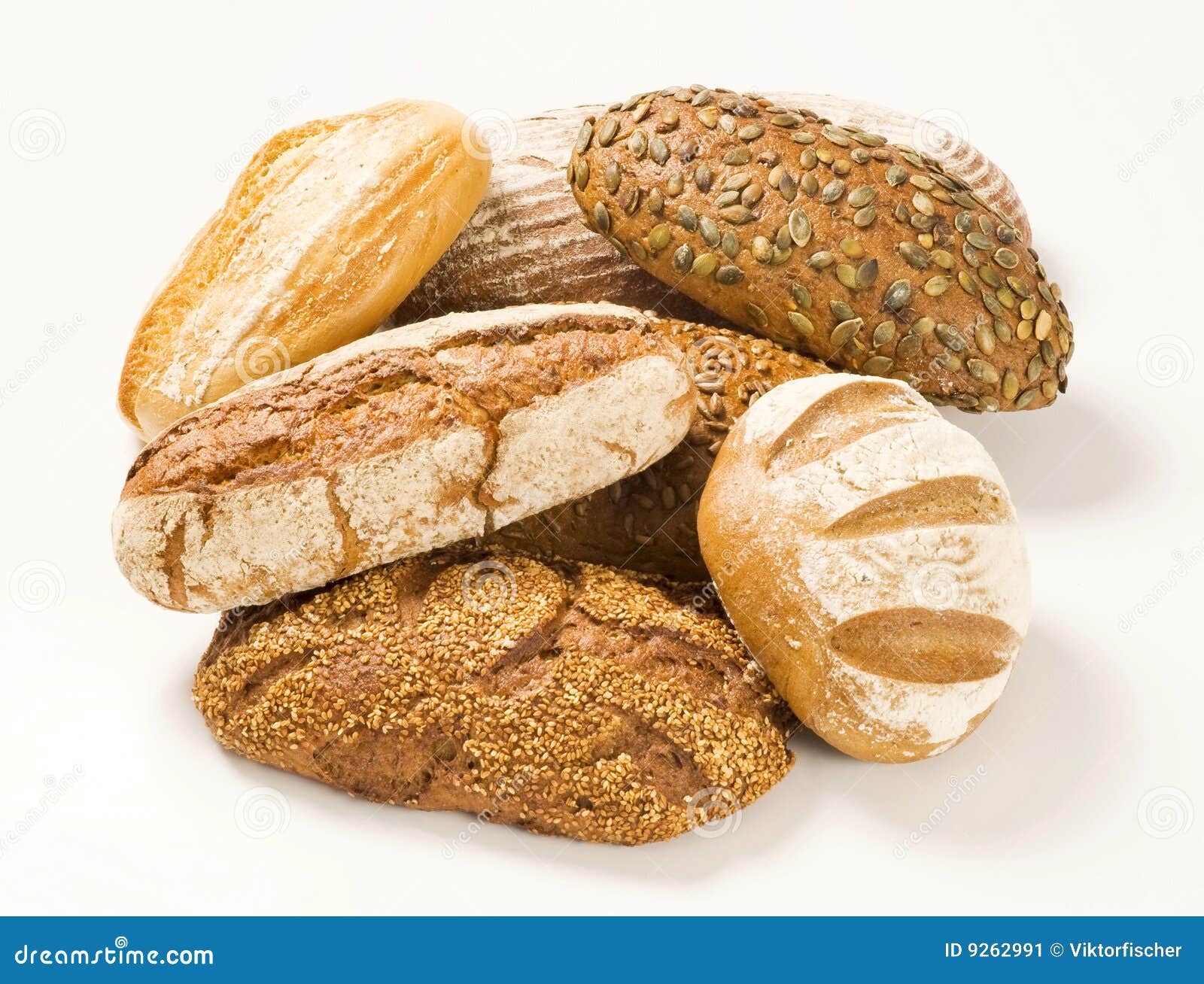 Various Types Of Bread Stock Image - Image: 9262991