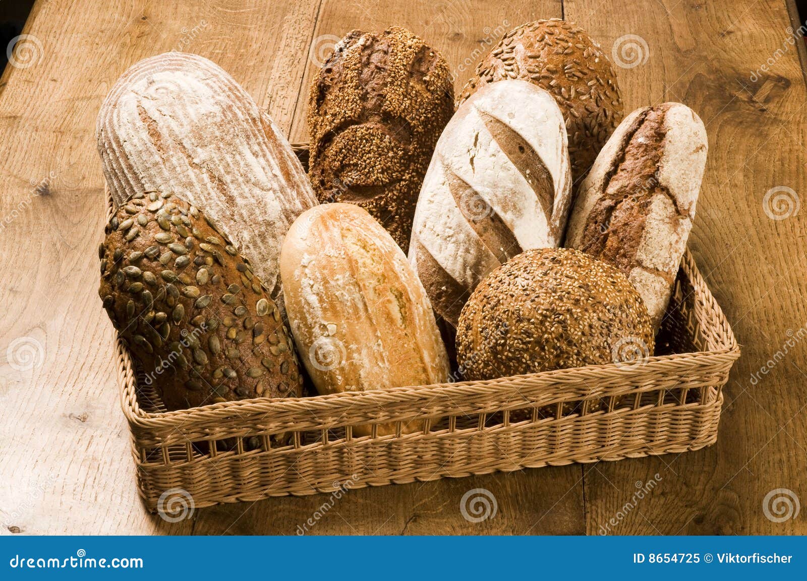 Various Types of Brown Bread Stock Image - Image of flax, display: 8654725