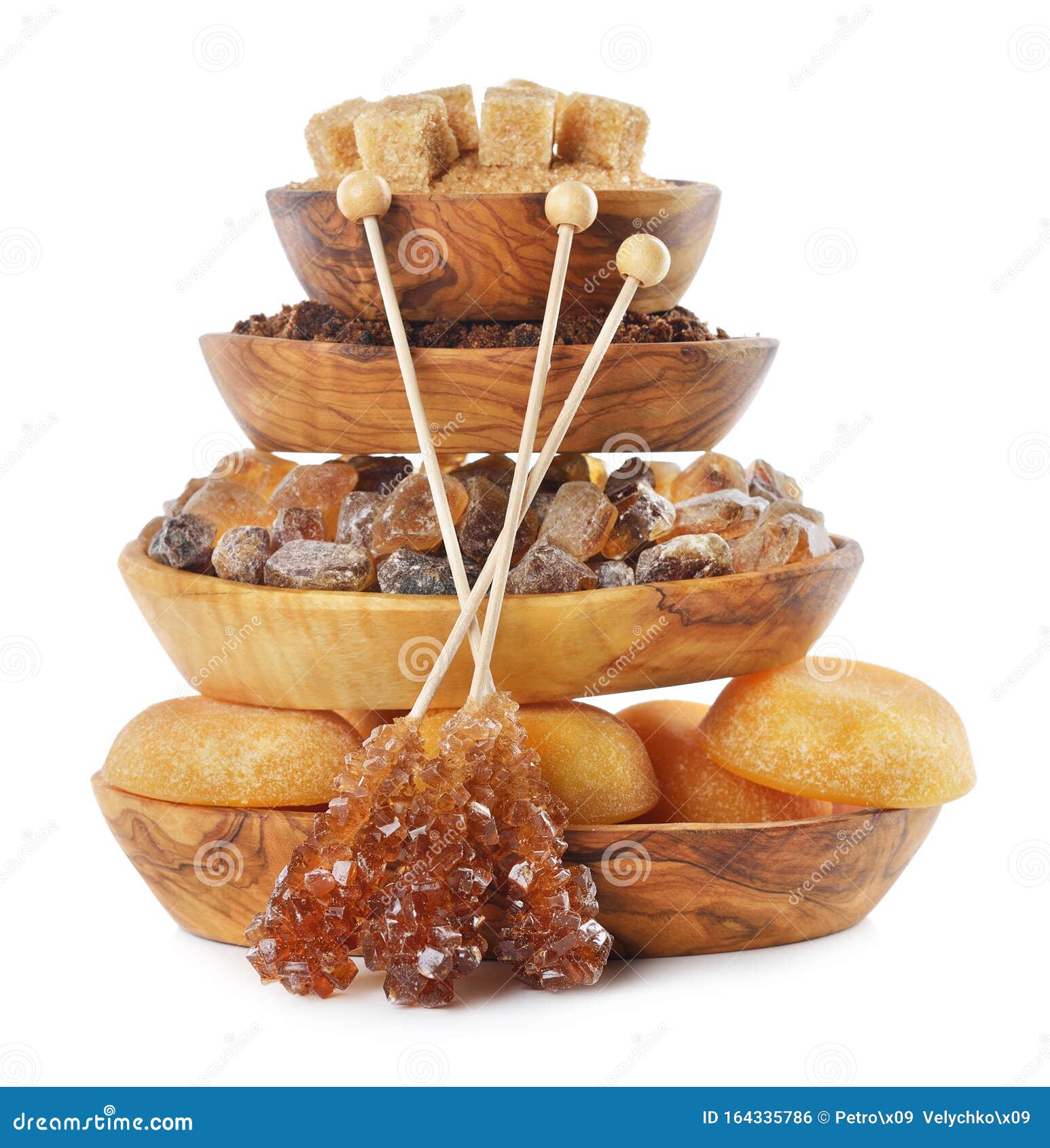 Various Types of Brown Sugar Stock Photo - Image of dessert, organic ...