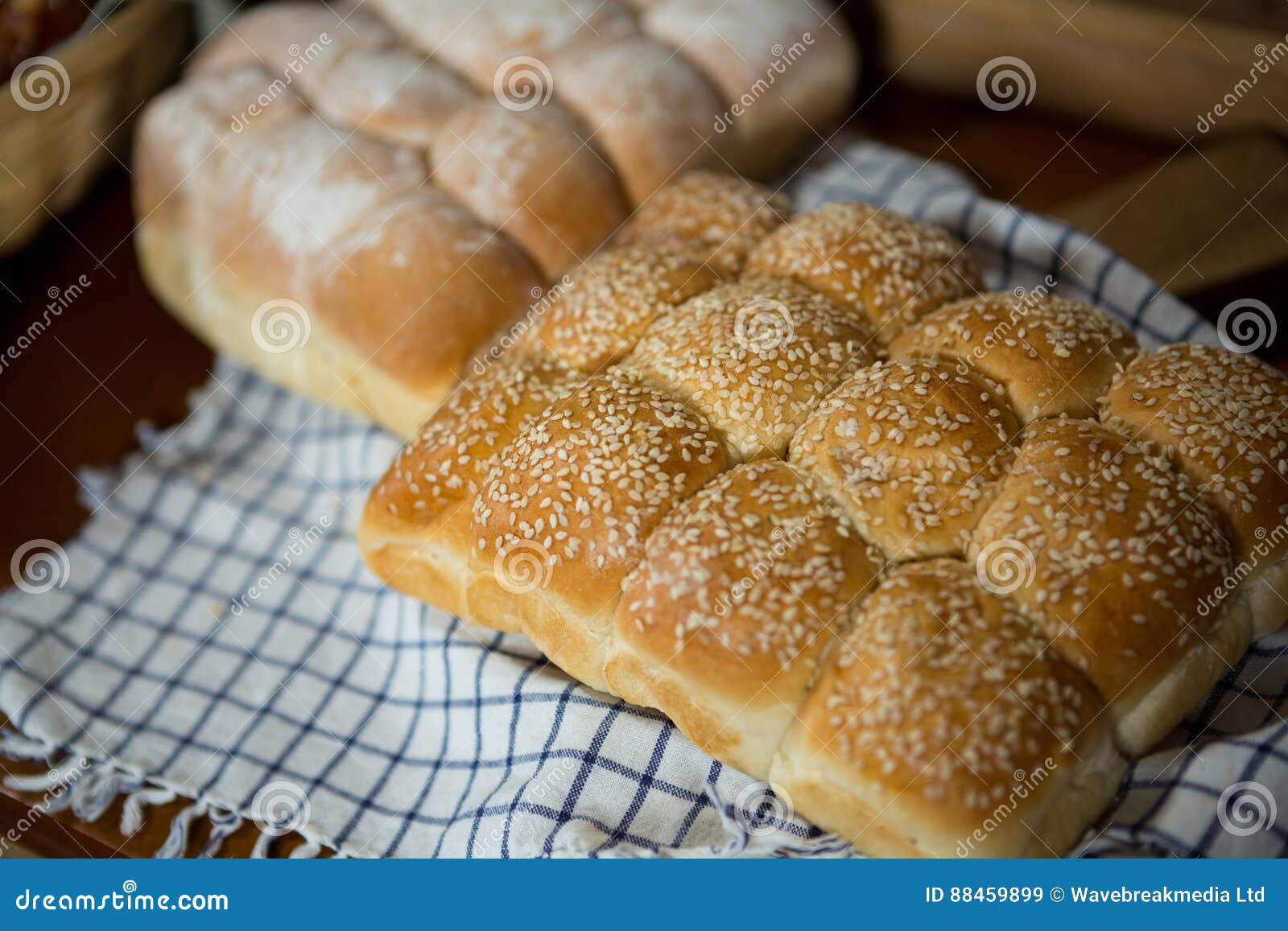 Various Types of Bun in Basket Stock Image - Image of business, food ...