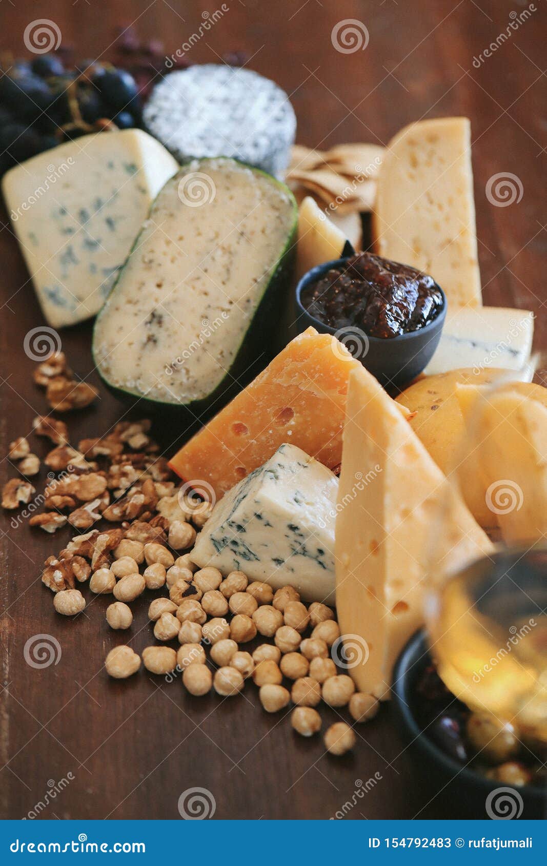Delicious Cheese on the Table Stock Image - Image of assorted, cheese ...