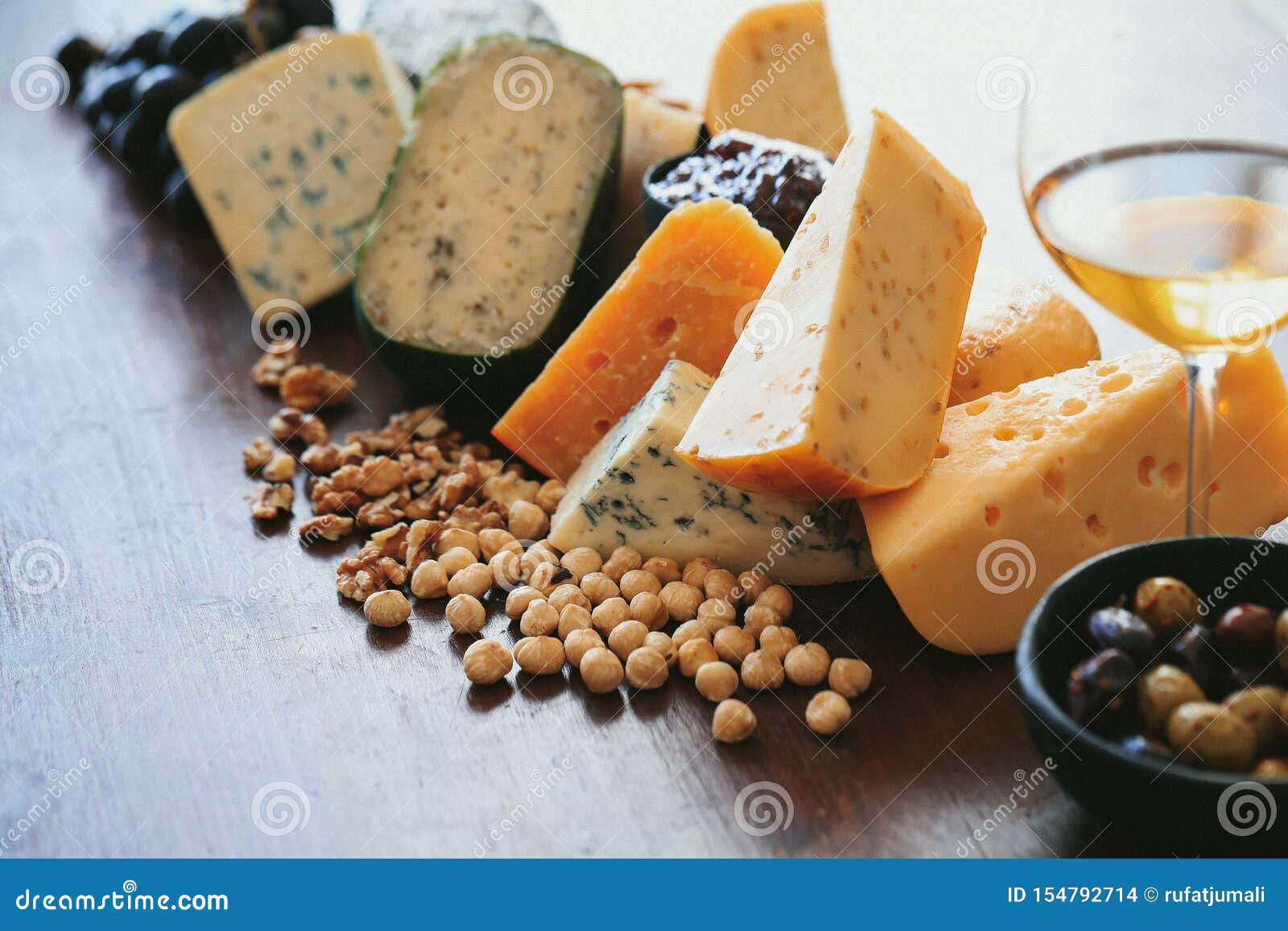 Delicious Cheese on the Table Stock Photo - Image of delicacy ...