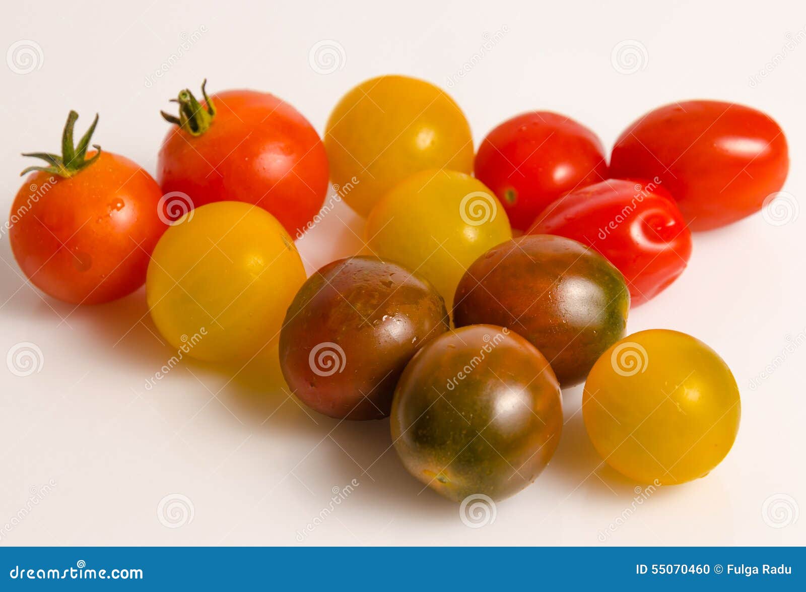 Various Types of Cherry Tomatoes Stock Photo - Image of colorful ...