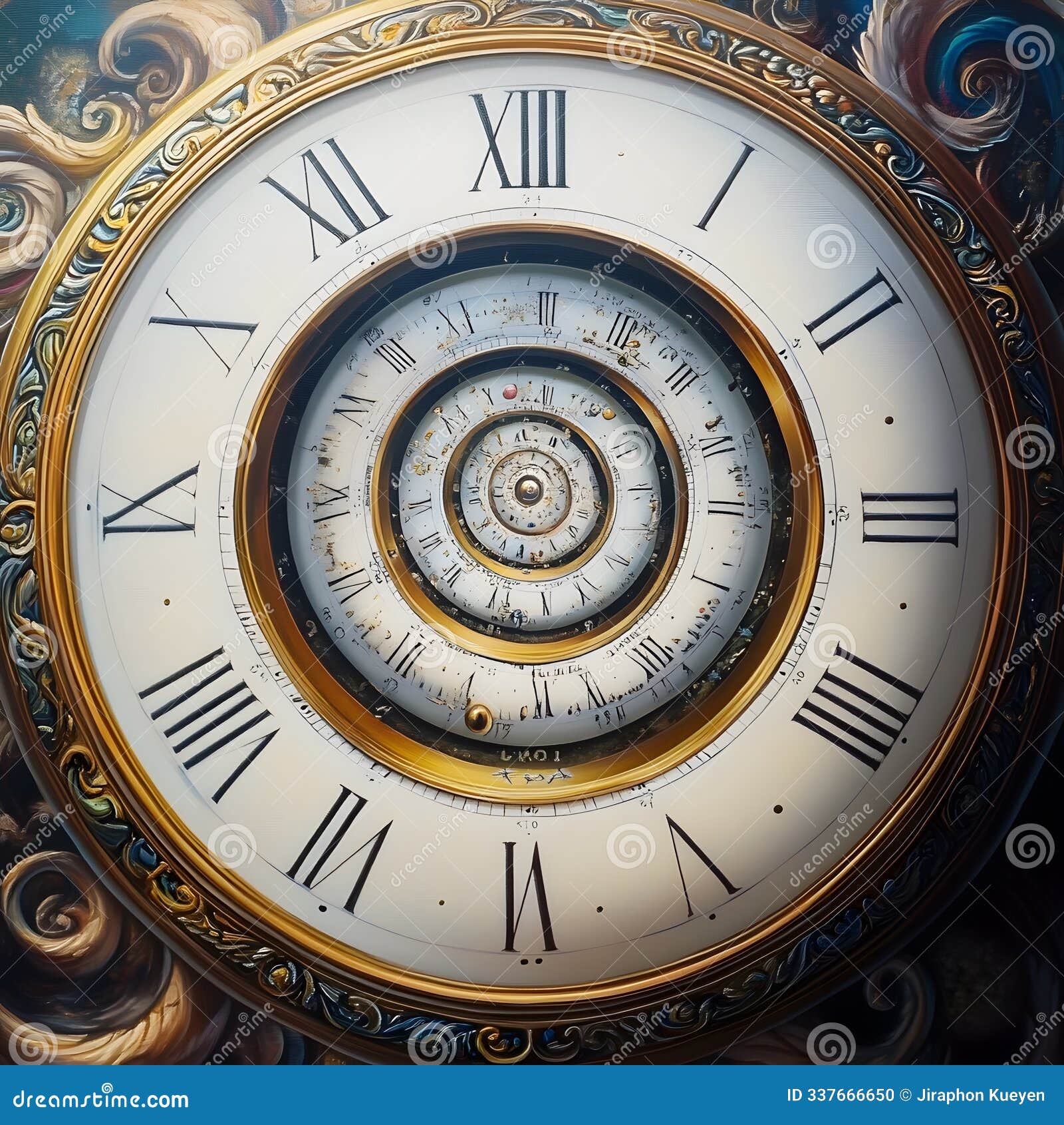 Various Types of Clocks What Time is it Time Abstract Stock ...