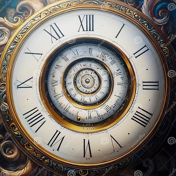 Various Types of Clocks What Time is it Time Abstract Stock Illustration - Illustration of ...