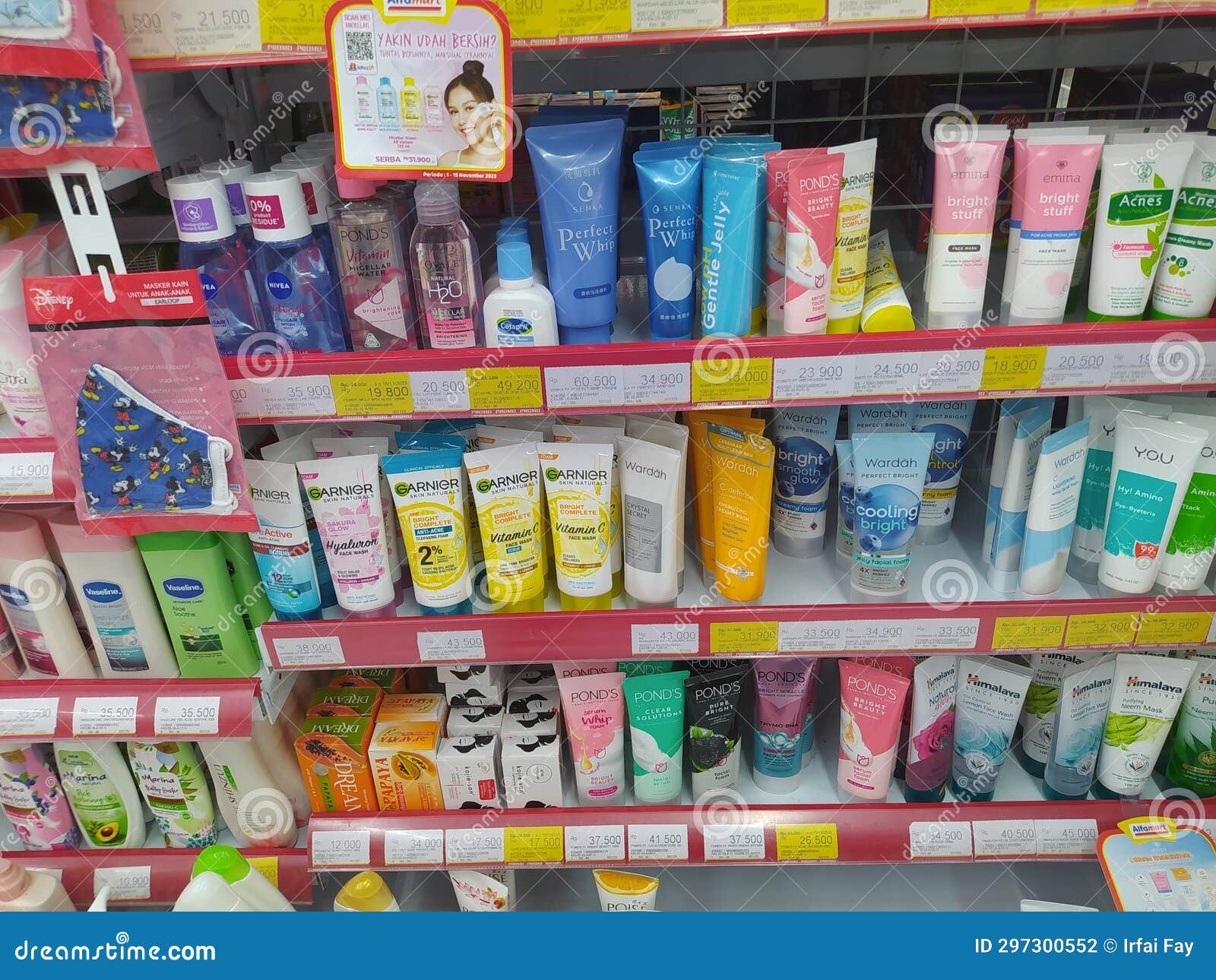 Various Types of Cosmetics on Minimarket Stock Photo - Image of ...