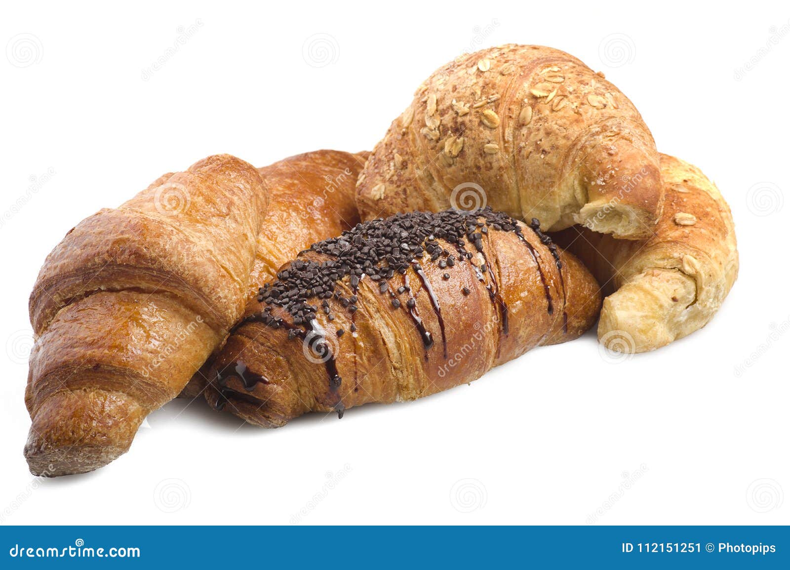 Various Types of Croissants Stock Image - Image of crust, dough: 112151251