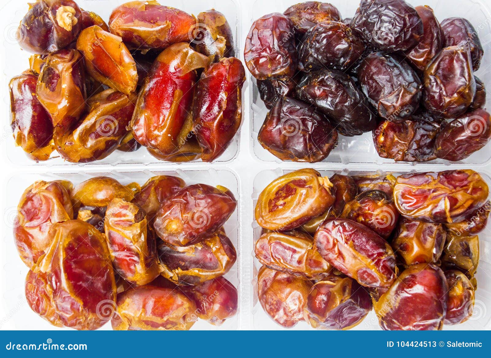 Various Dates in a Package Top View Stock Image - Image of package ...