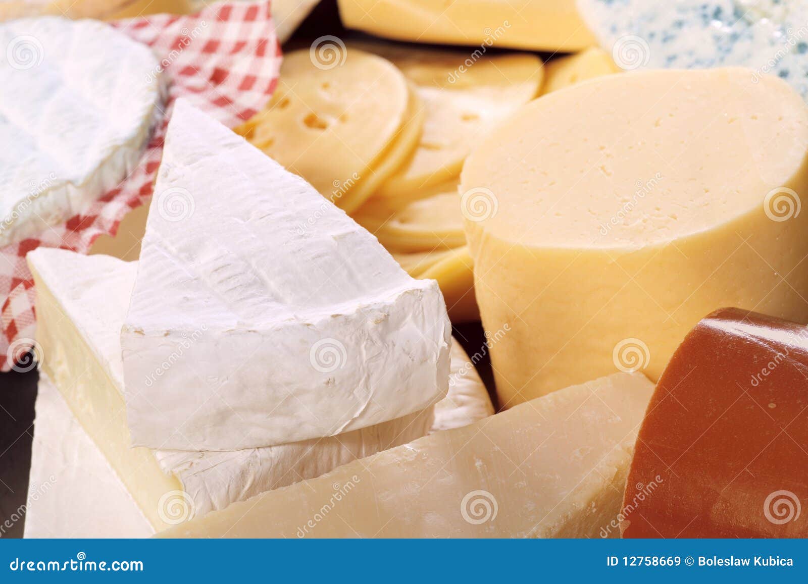 Various Types of Delicious Cheese Stock Image - Image of crackers ...