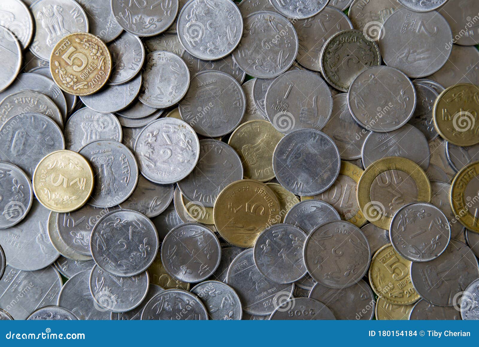 Various Types of Indian Currency Coins Stock Photo - Image of gold ...