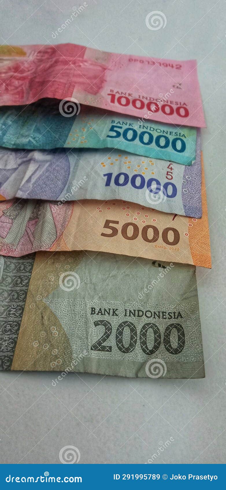 Various Types of Indonesian Currency Stock Image - Image of types ...