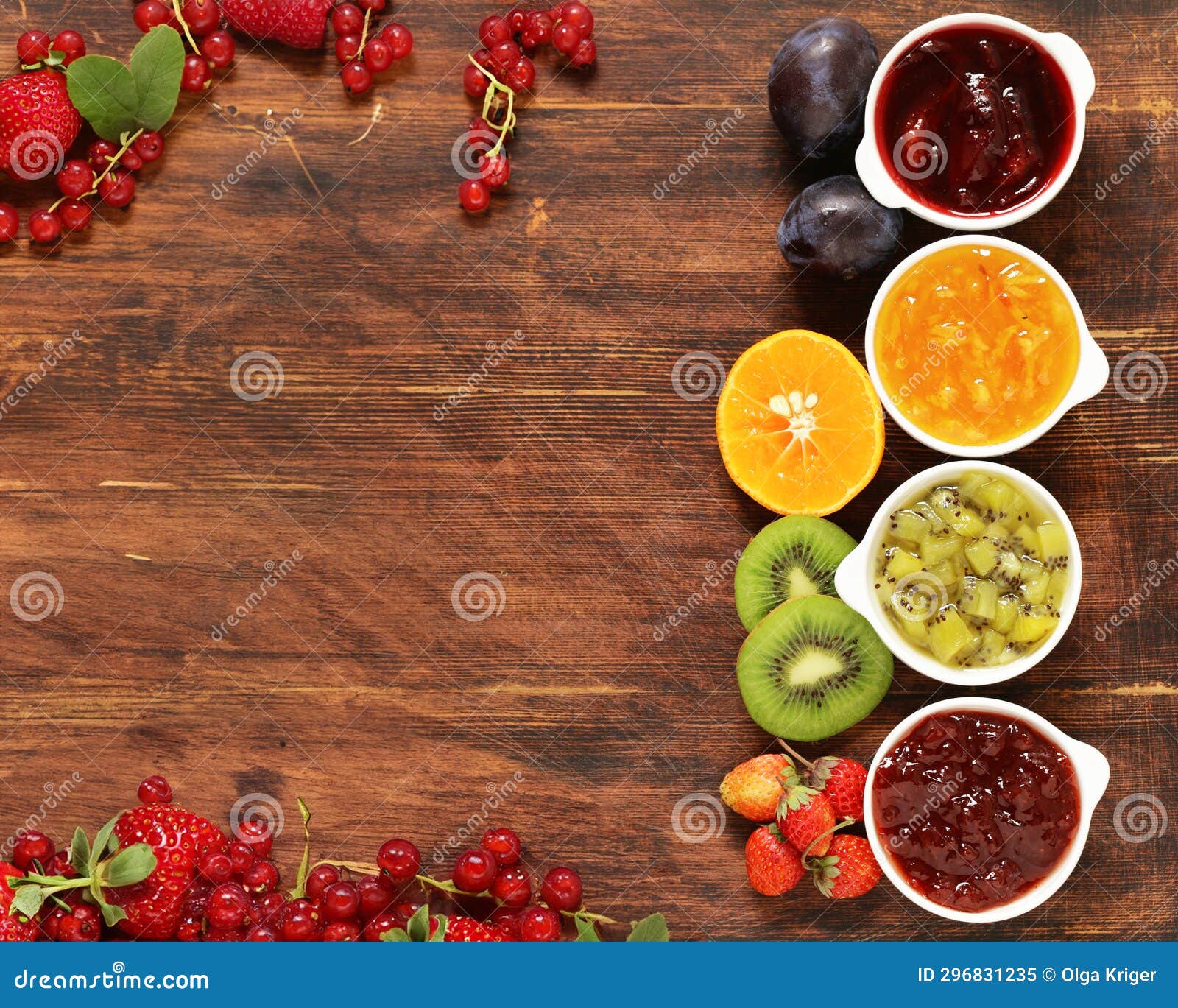 Jams and Preserves from Different Berries Stock Image - Image of ...