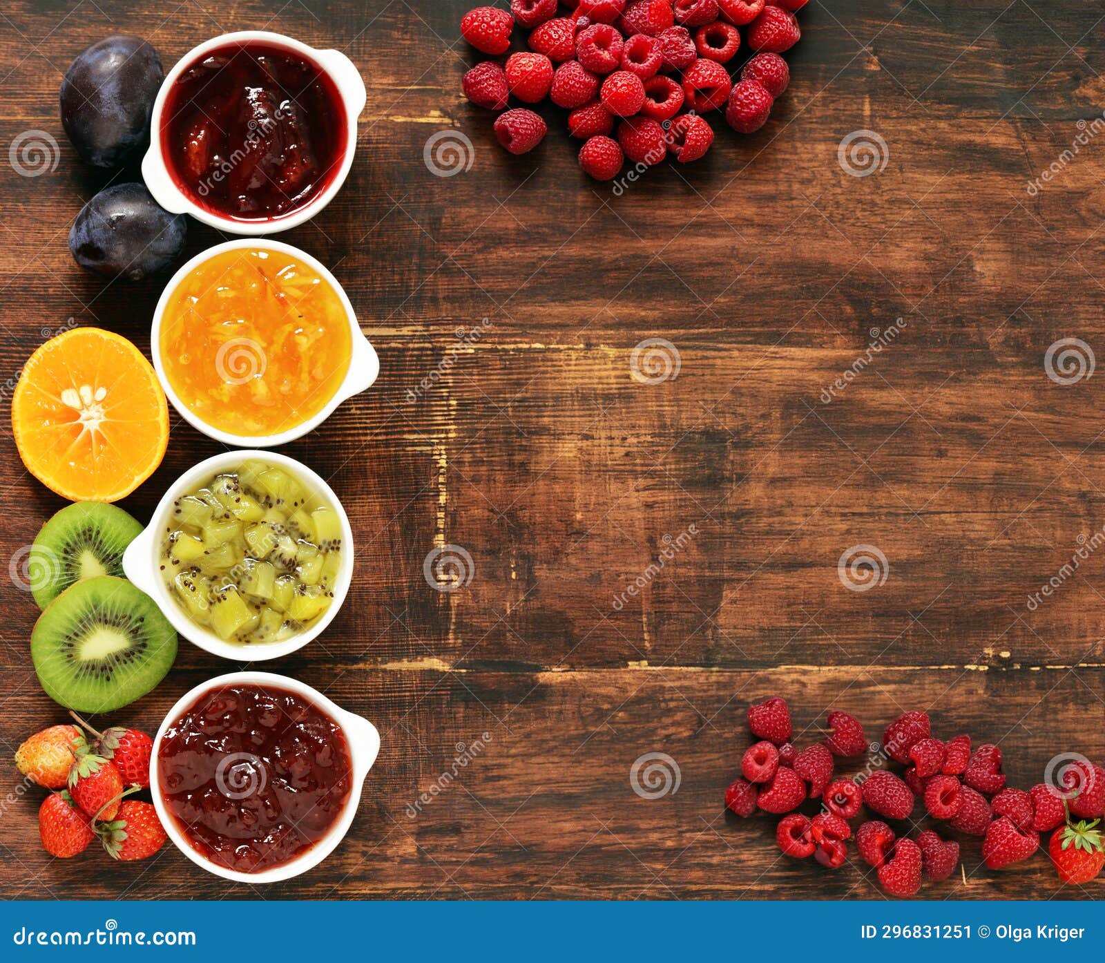 Jams and Preserves from Different Berries Stock Image - Image of jelly ...