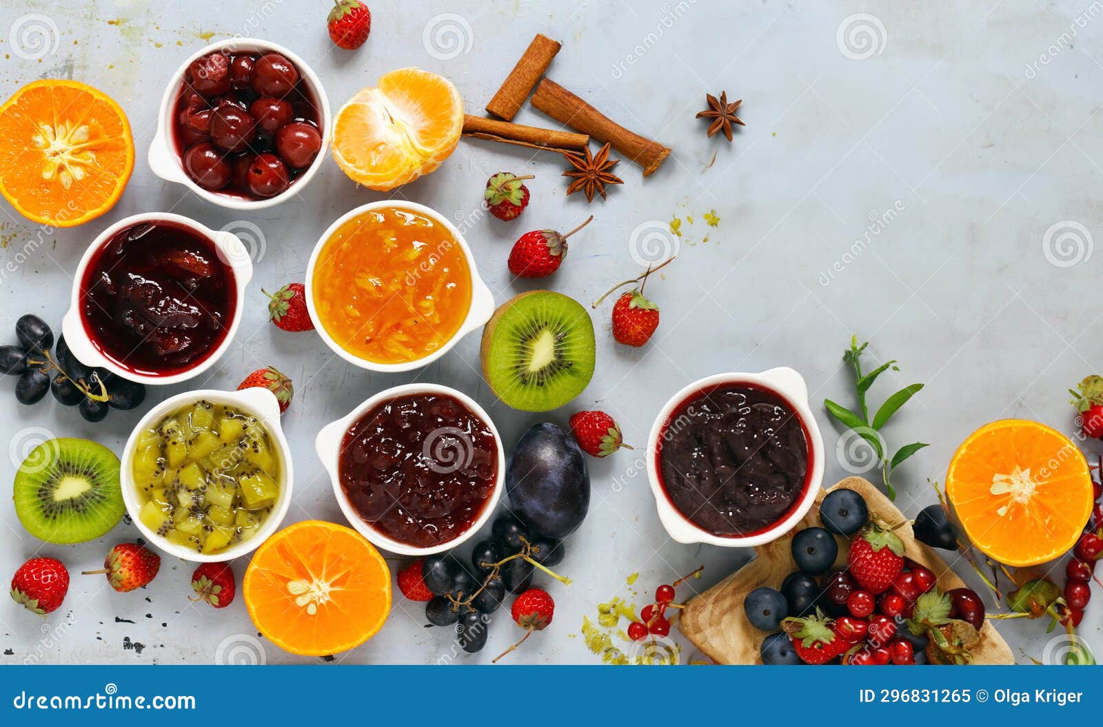 Jams and Preserves from Different Berries Stock Image - Image of ...