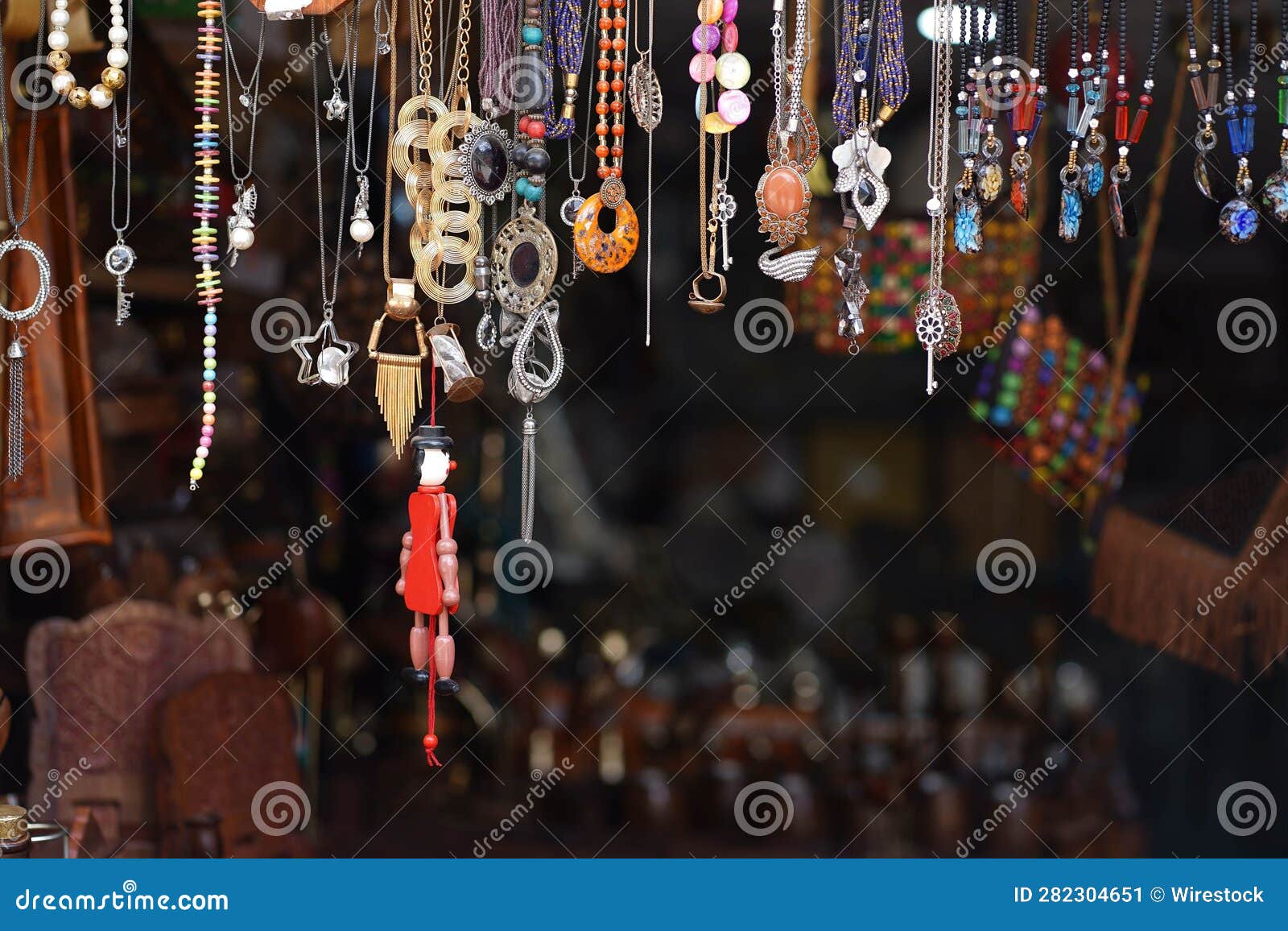 Various Types of Jewelry Pieces in the Store. Stock Image - Image of ...