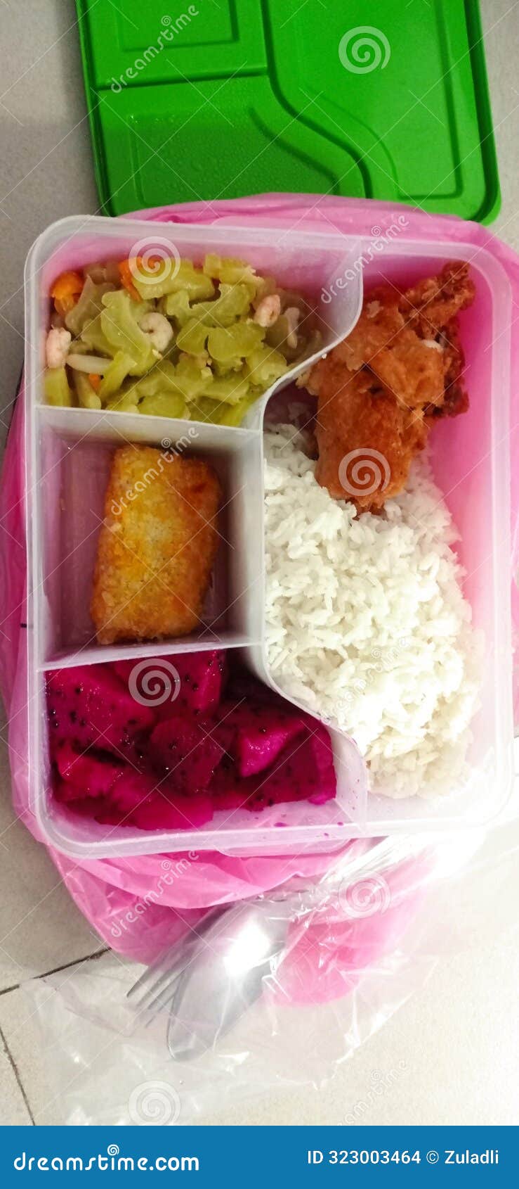 Various Types of Lunch Box Contents Stock Photo - Image of packed ...