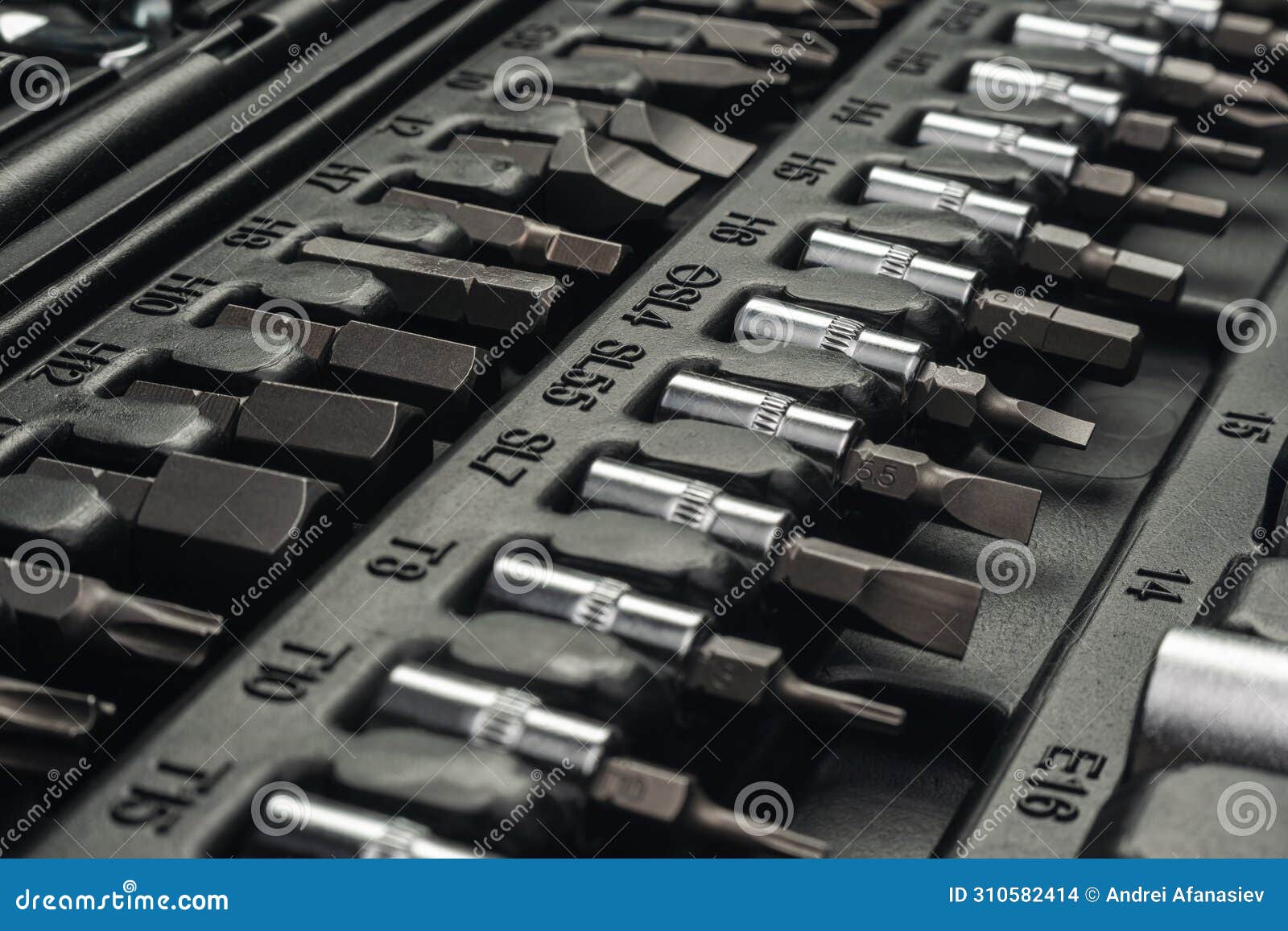 Various Types of Metal Steel Screwdriver Bits Stock Photo - Image of ...