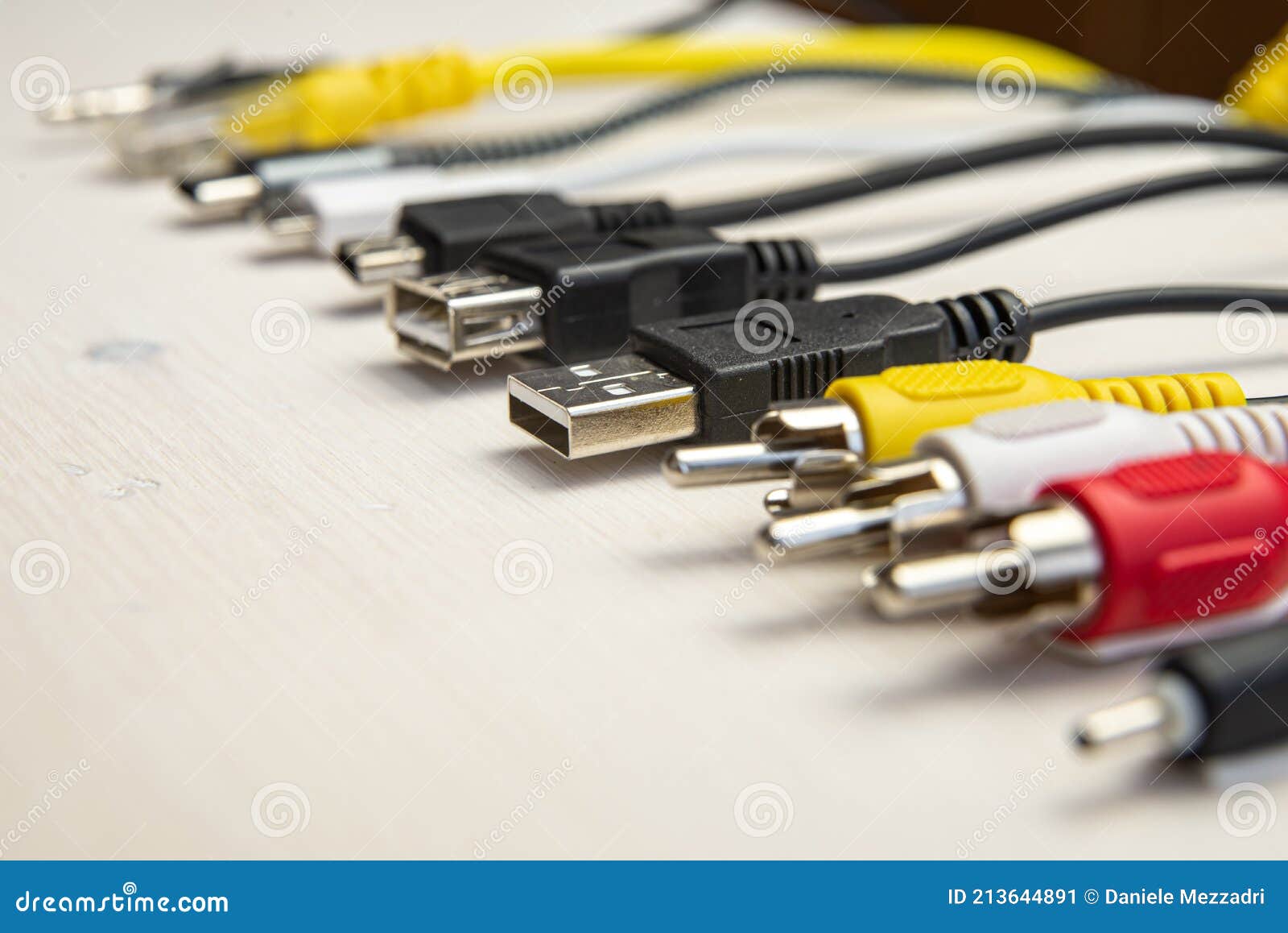 Different Types of Plugs and Connectors in Use Today. Stock Image ...