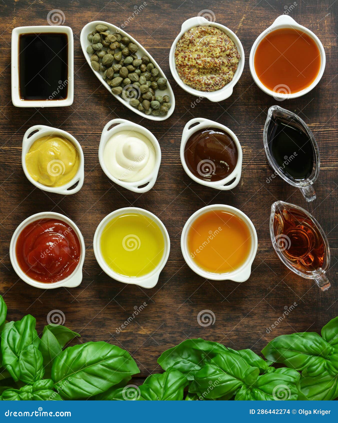 Various types of sauces stock photo. Image of ketchup - 286442274