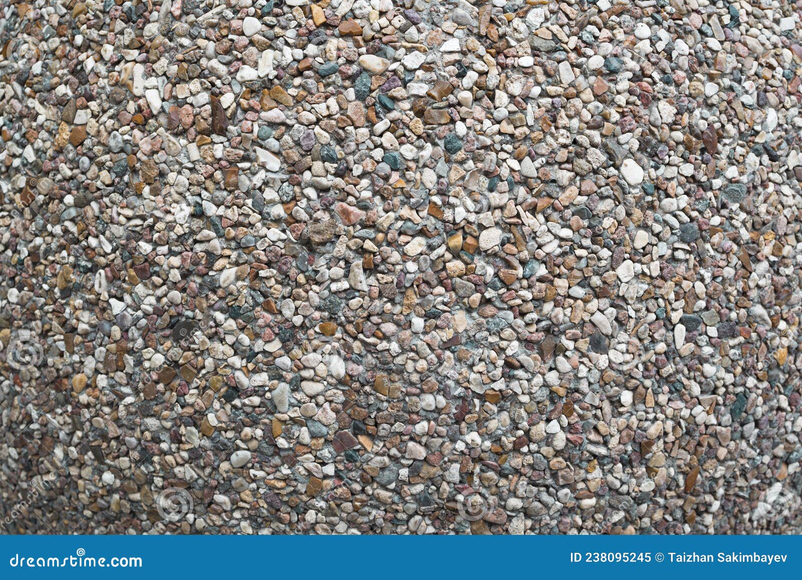 Various Types of Stones and Pebbles Texture Background . Close Up View ...