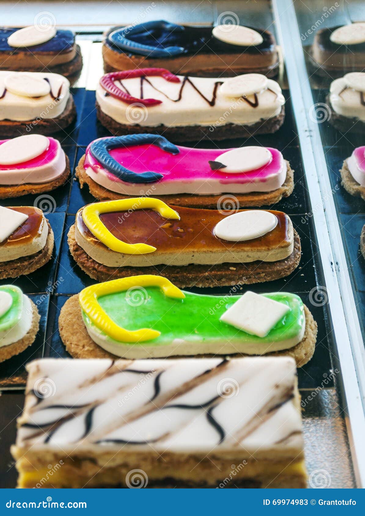 Various types of sweet stock image. Image of close, gold - 69974983