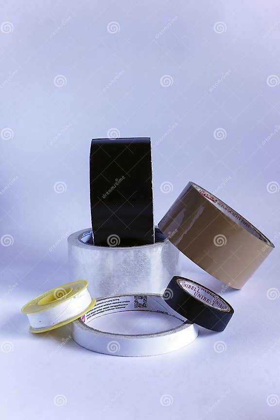 Various types of tapes stock photo. Image of industrial - 261159742