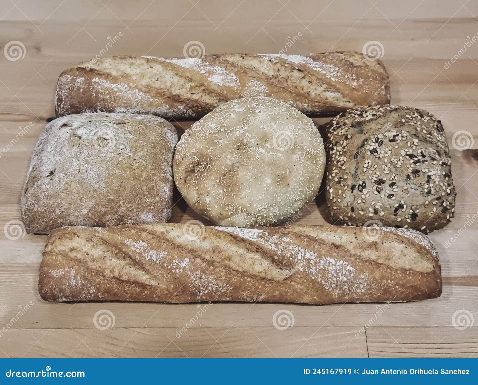 Various Types of Tasty Breads Stock Image - Image of homemade, meal ...