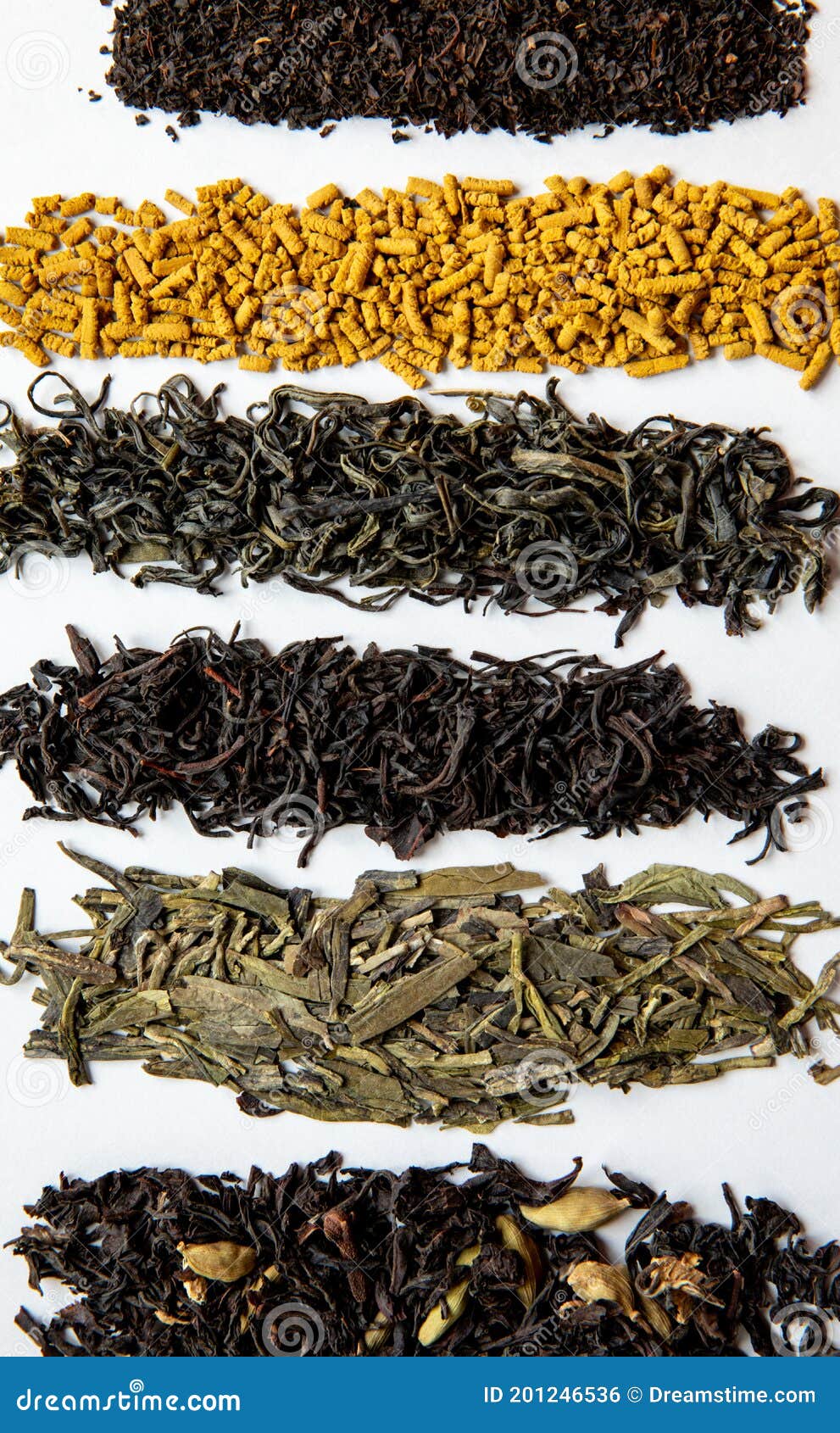 Various Types of Tea. Vertical Image. Stock Photo - Image of health ...