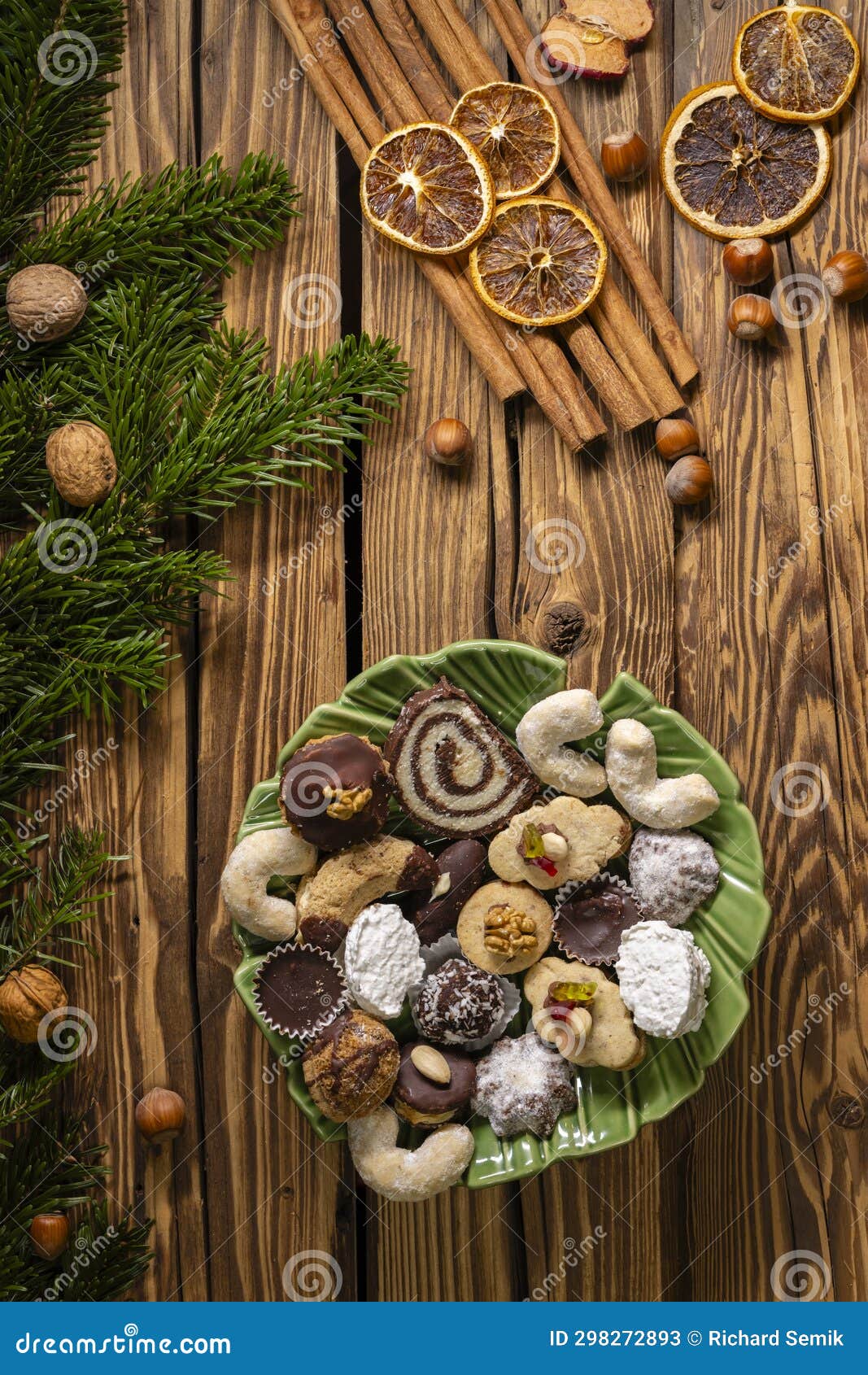 Various Types of Typical Czech Christmas Cookies Stock Image - Image of ...