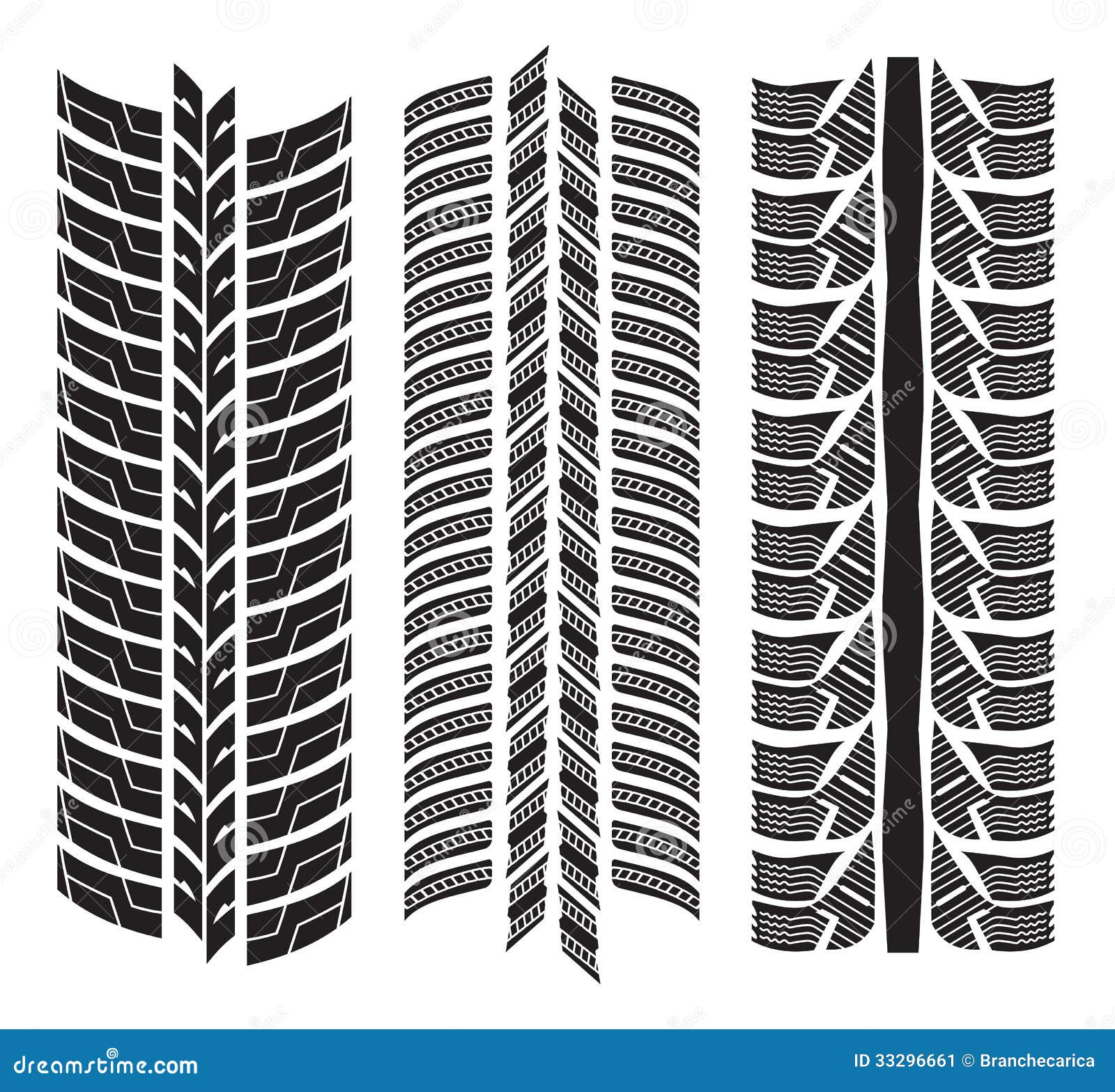 Various tyre treads stock vector. Illustration of truck - 33296661