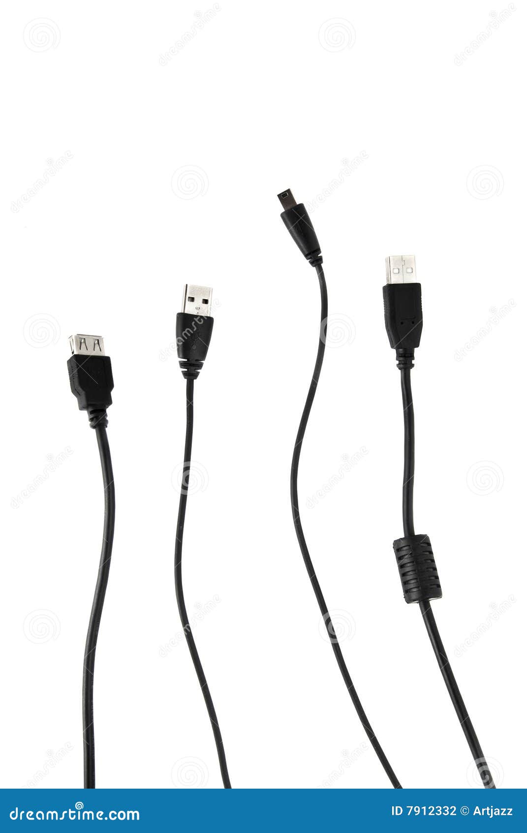 Various usb cable stock photo. Image of information, plug - 7912332