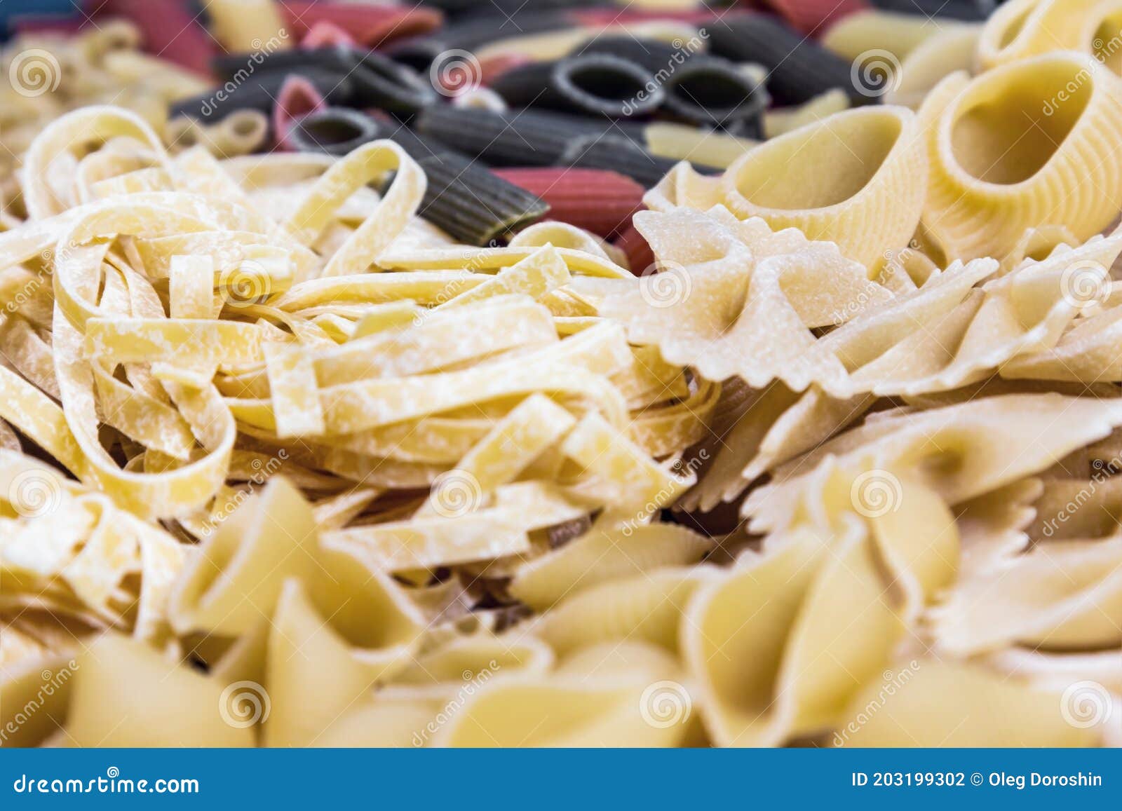 Various Varieties and Types of Coarse Flour Paste Stock Photo - Image ...