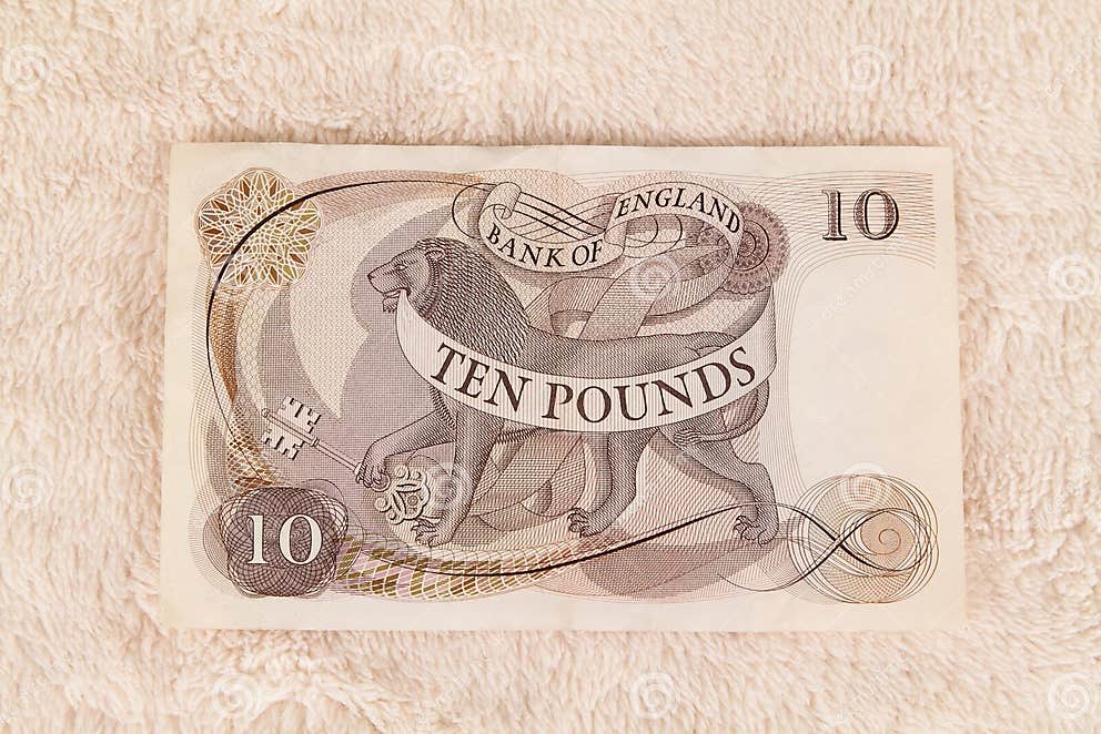Old Bank of England Ten Pound Note Editorial Stock Image - Image of ...