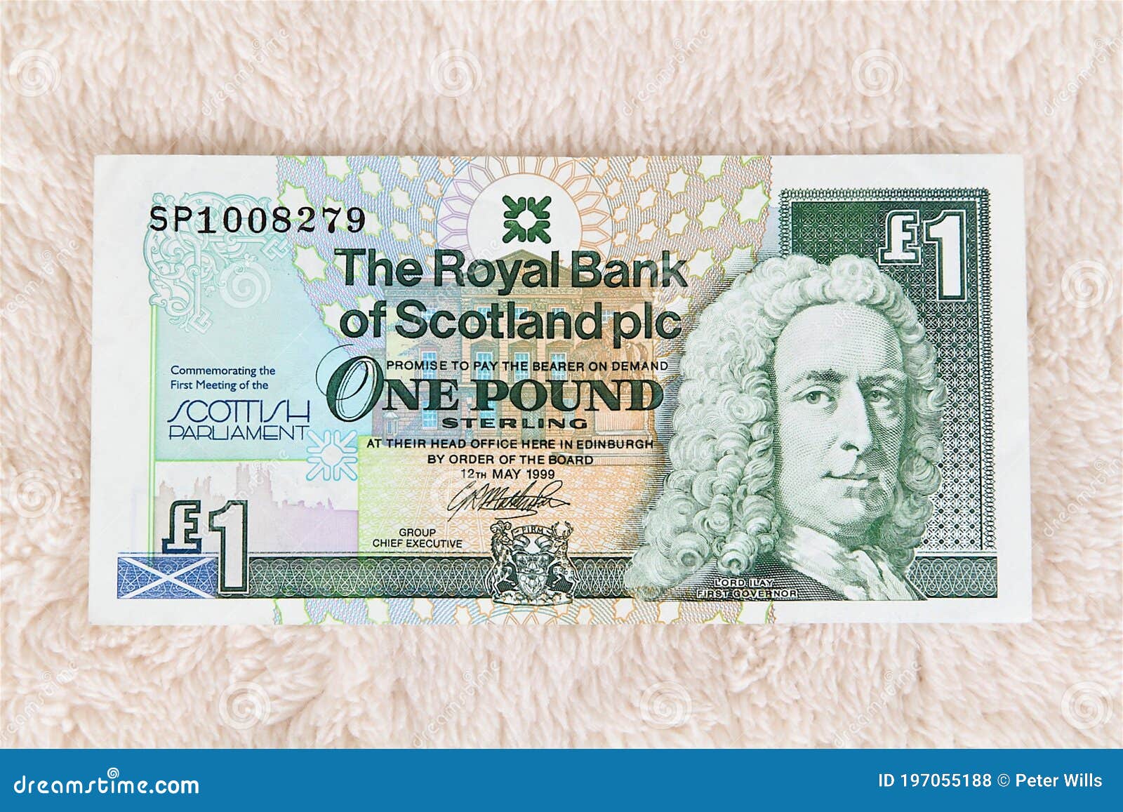 RBS One Pound Sterling Note Editorial Stock Photo - Image of lord ...