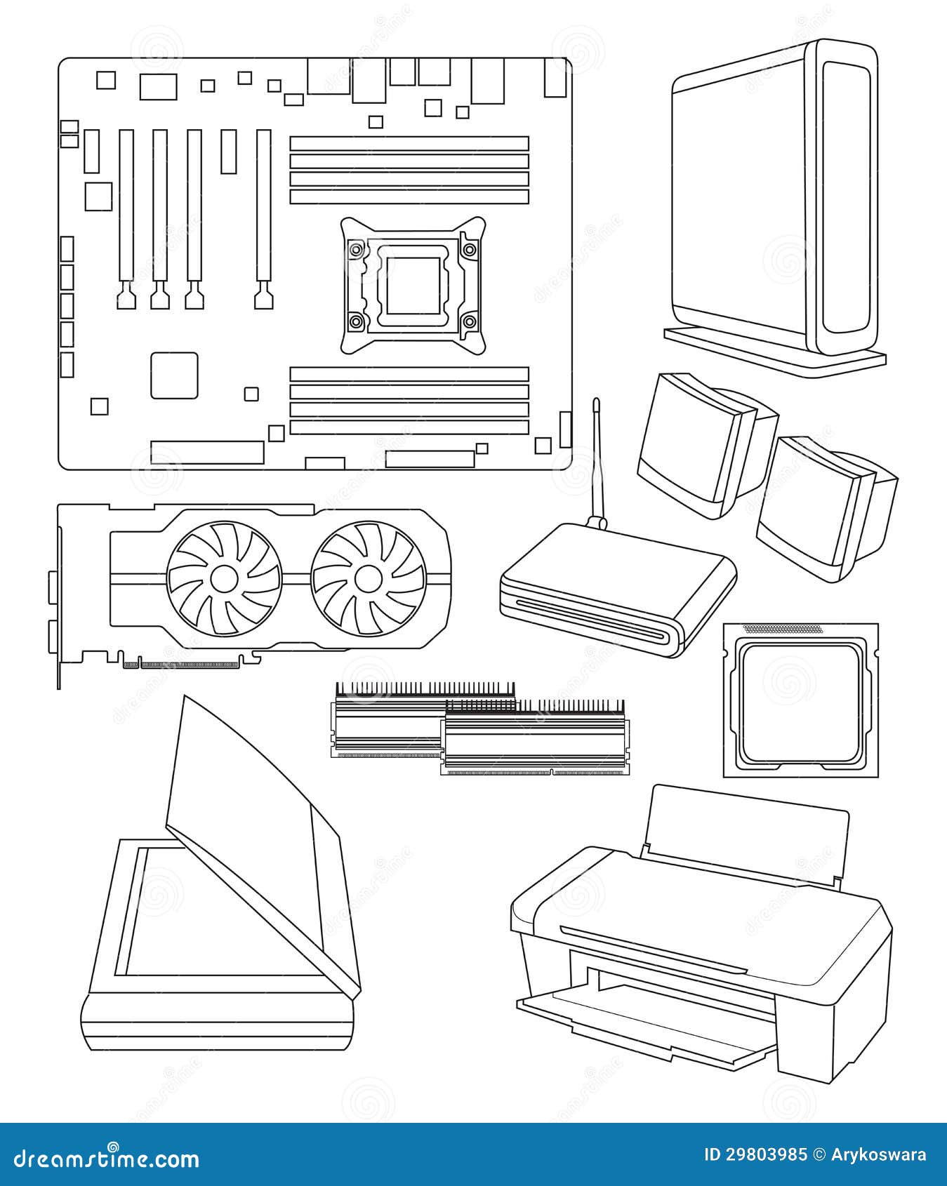 Peripherals Cartoons, Illustrations & Vector Stock Images - 3041 ...