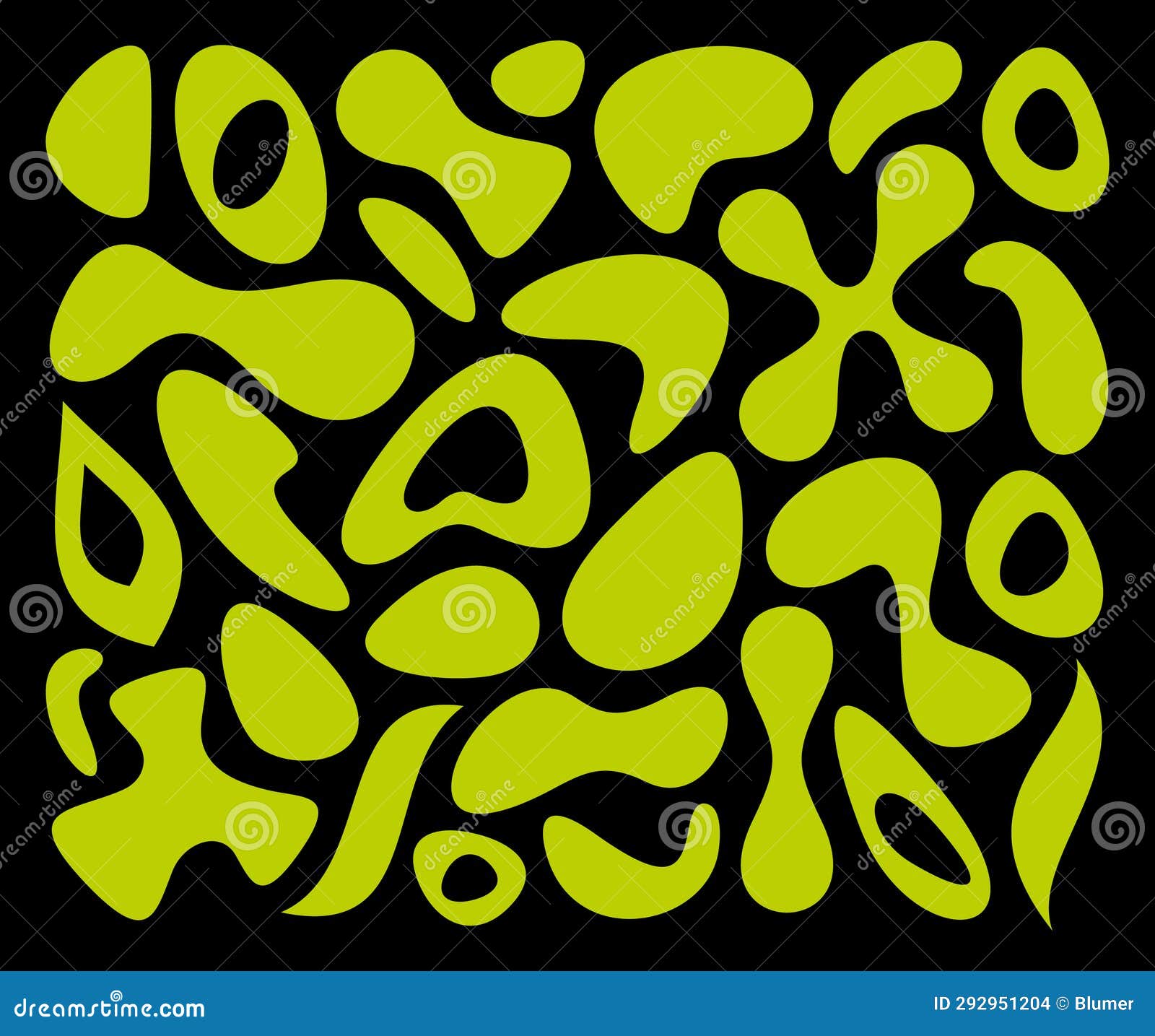 Various Vector Fluid Smooth Design Elements Set Stock Vector ...