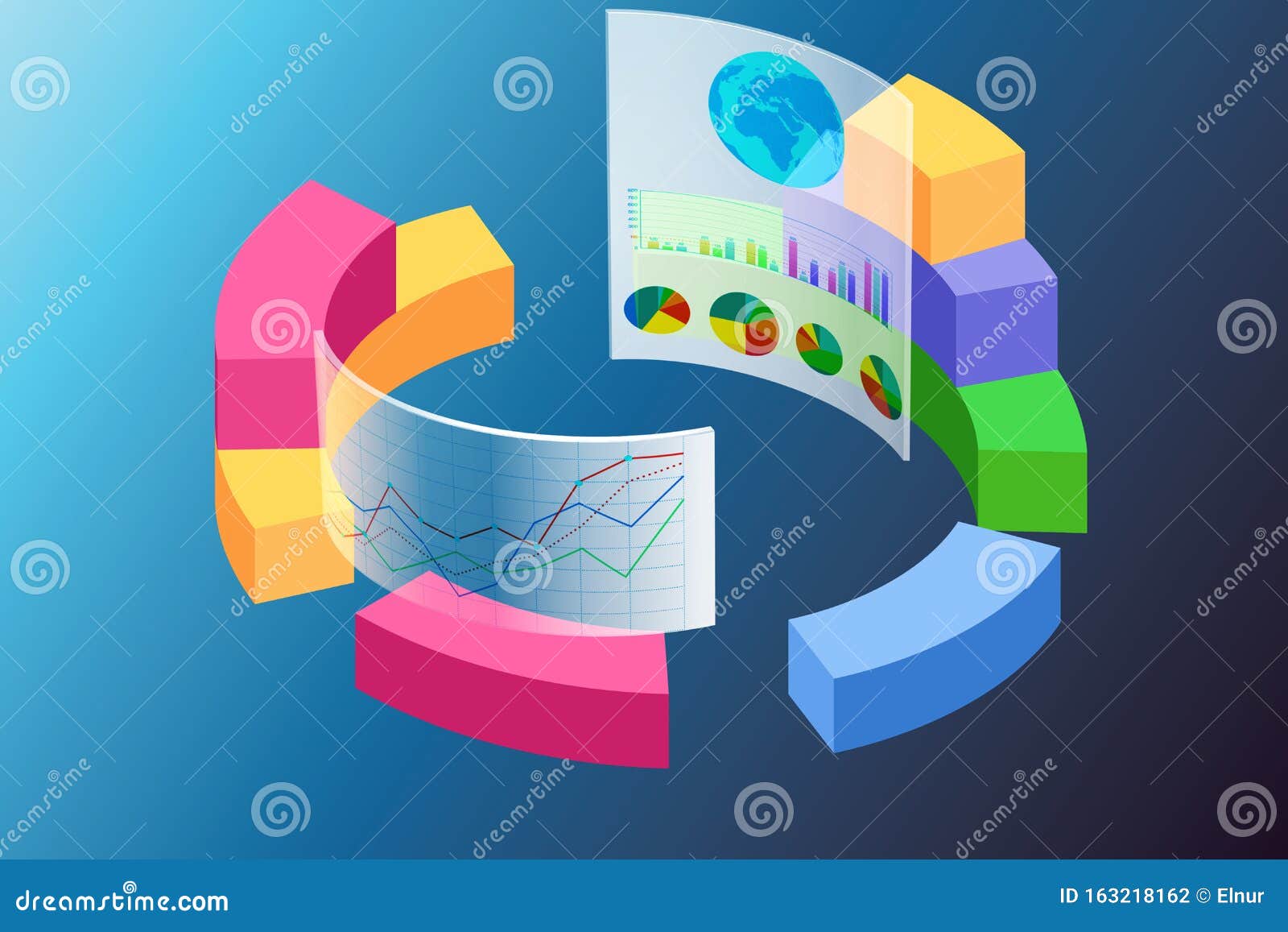 Various Visualisation at Trading Environment - 3d Rendering Stock ... Various Visualisation at Trading Environment - 3d Rendering Stock ...
