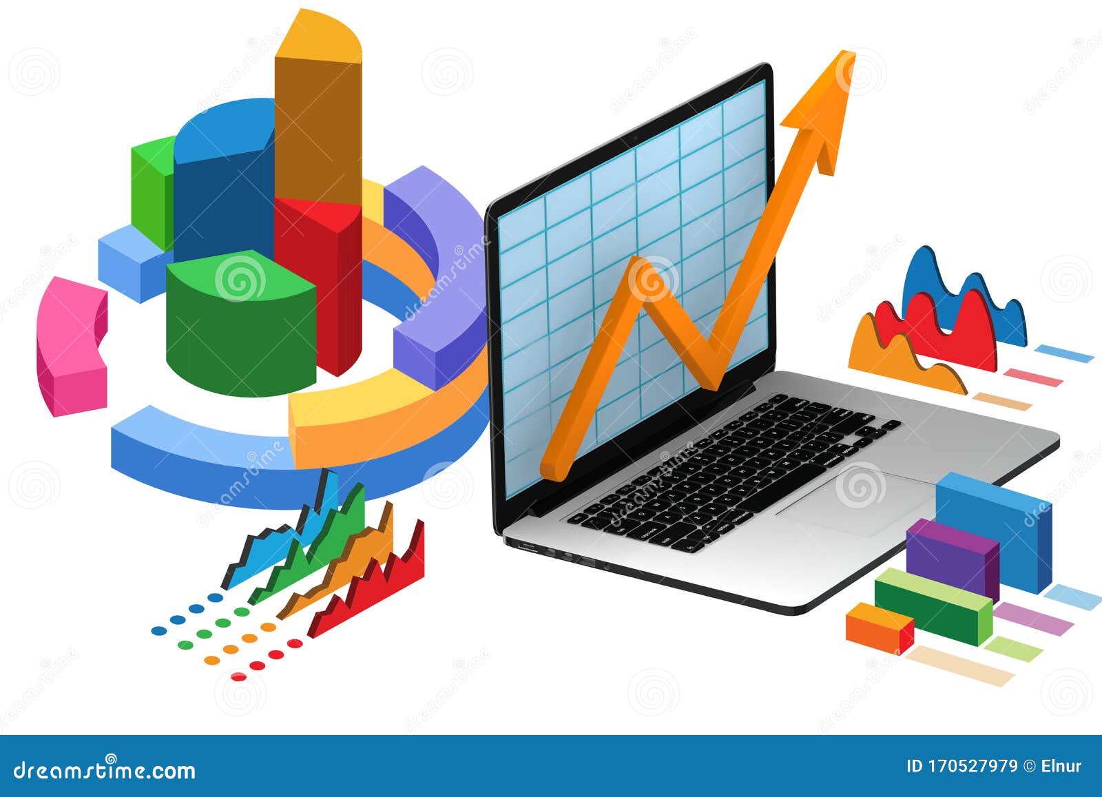 Various Visualisation at Trading Environment - 3d Rendering Stock ...