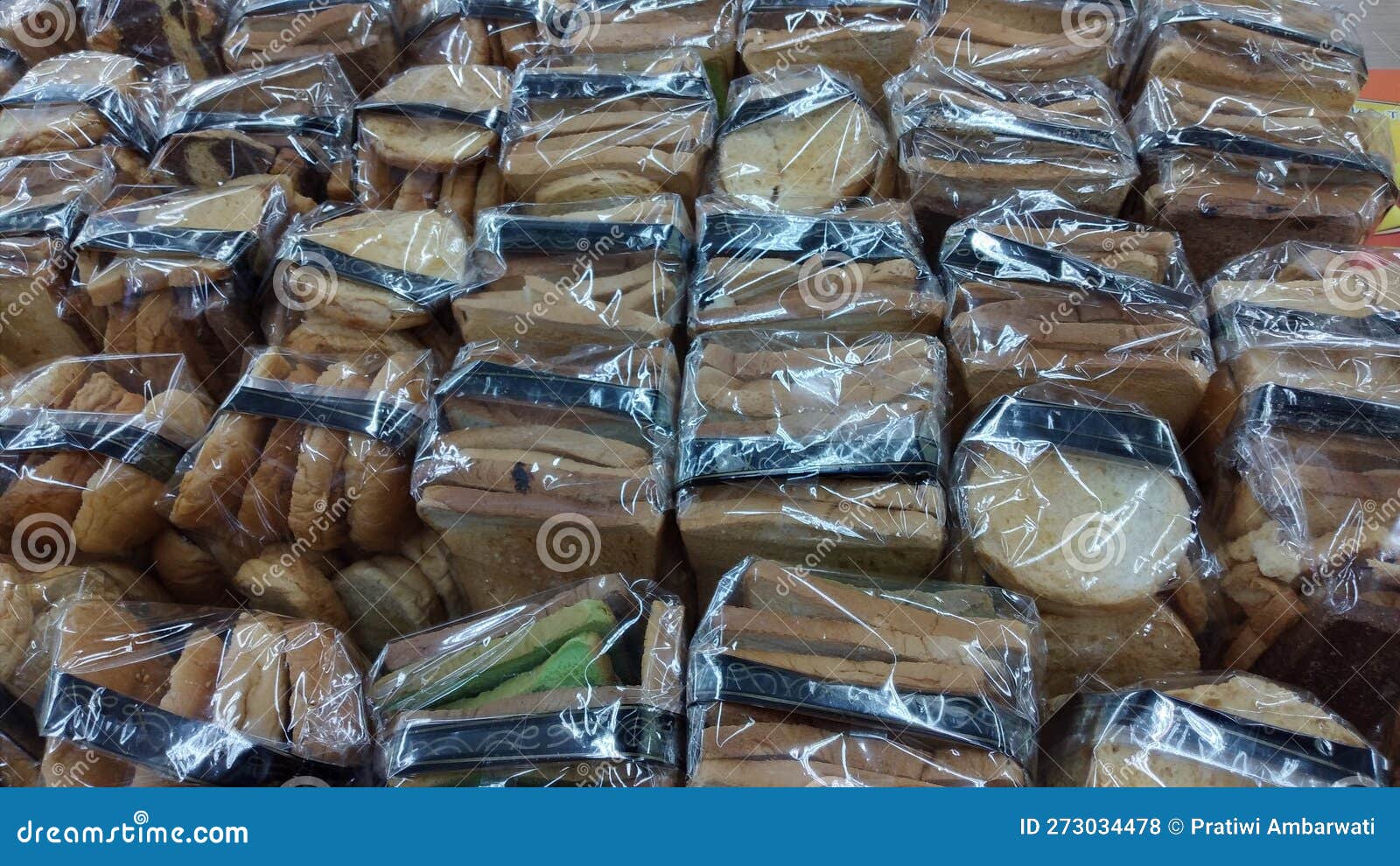 Various White Bread Wrapped in Plastic Stock Photo - Image of delicious ...