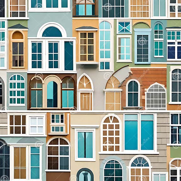 Various Windows in Different Shapes and Sizes - Ai Generated Image ...